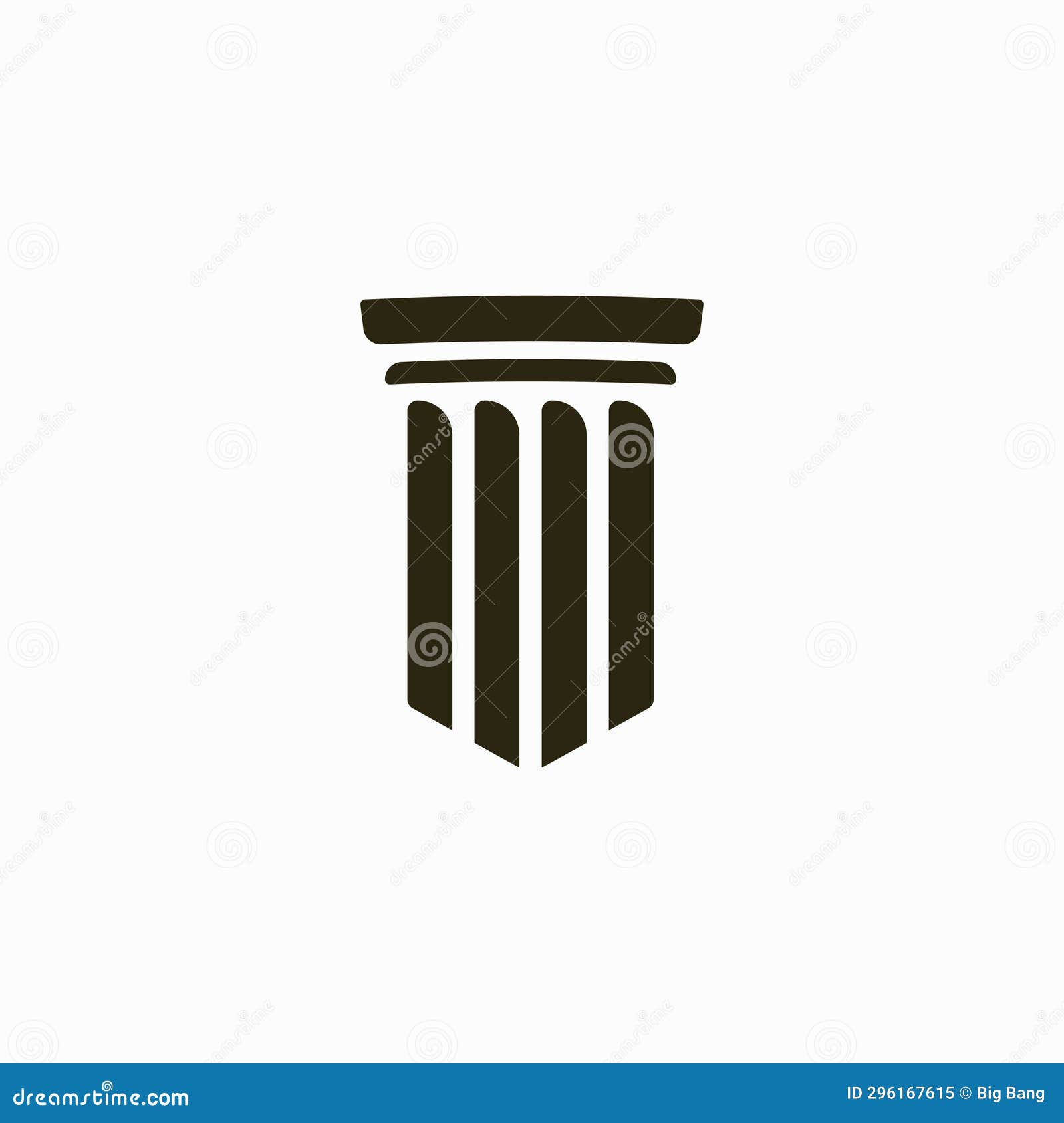 Pillar Logo Vector Design Template Stock Vector - Illustration of ...