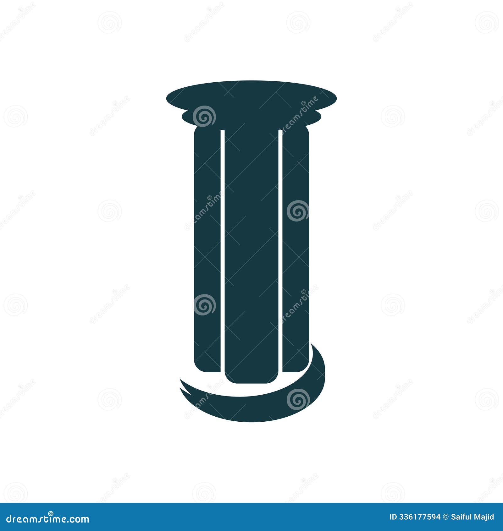 Pillar Logo Vector Template Stock Vector - Illustration of emblem ...