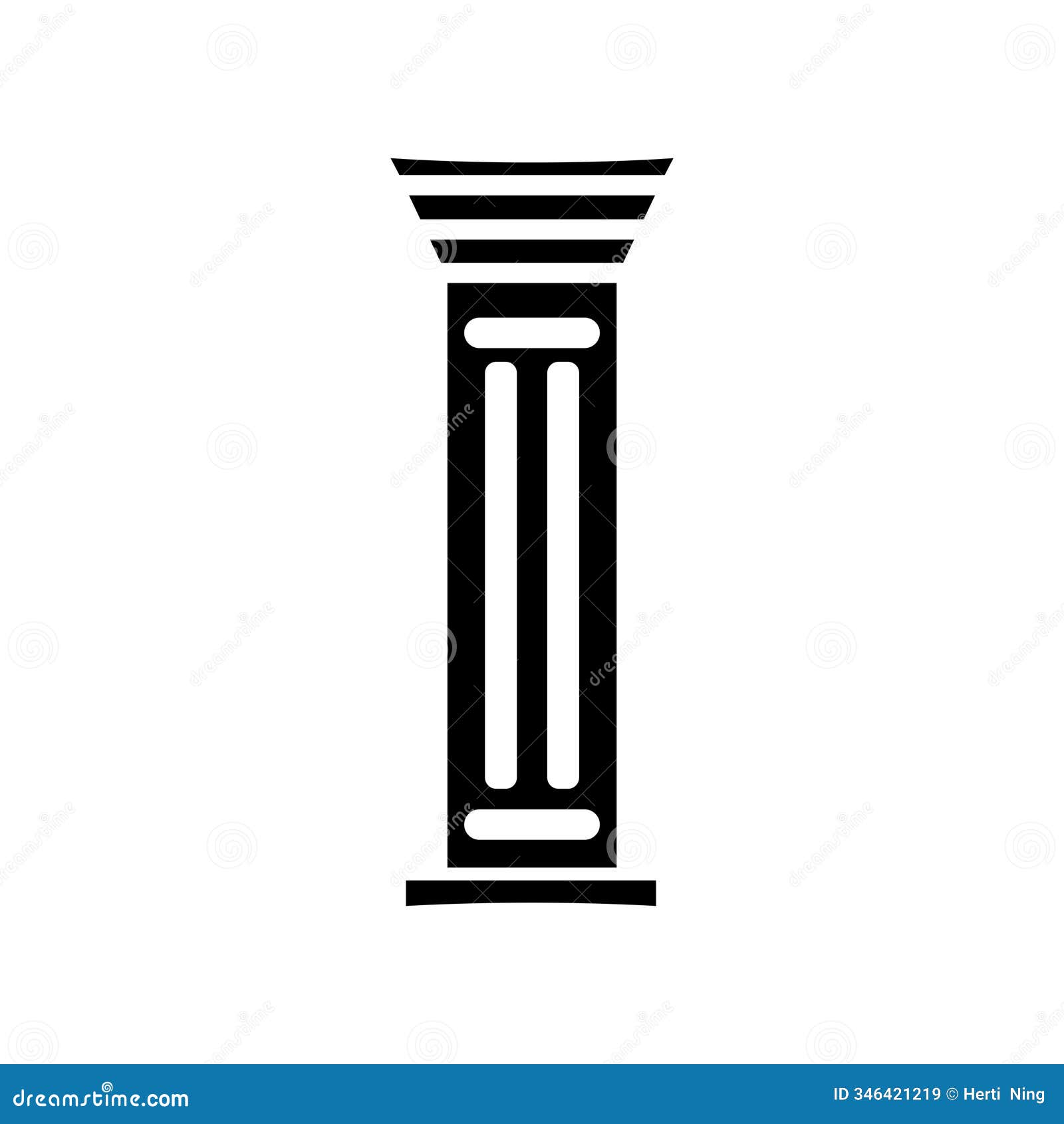 Pillar Logo Vector Template Stock Vector - Illustration of isolated ...