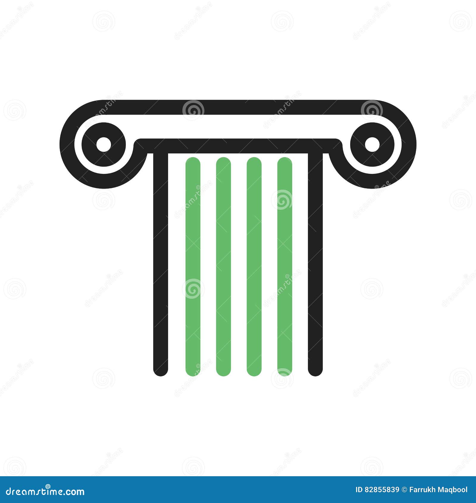 Pillar stock vector. Illustration of pillar, design, classical - 82855839