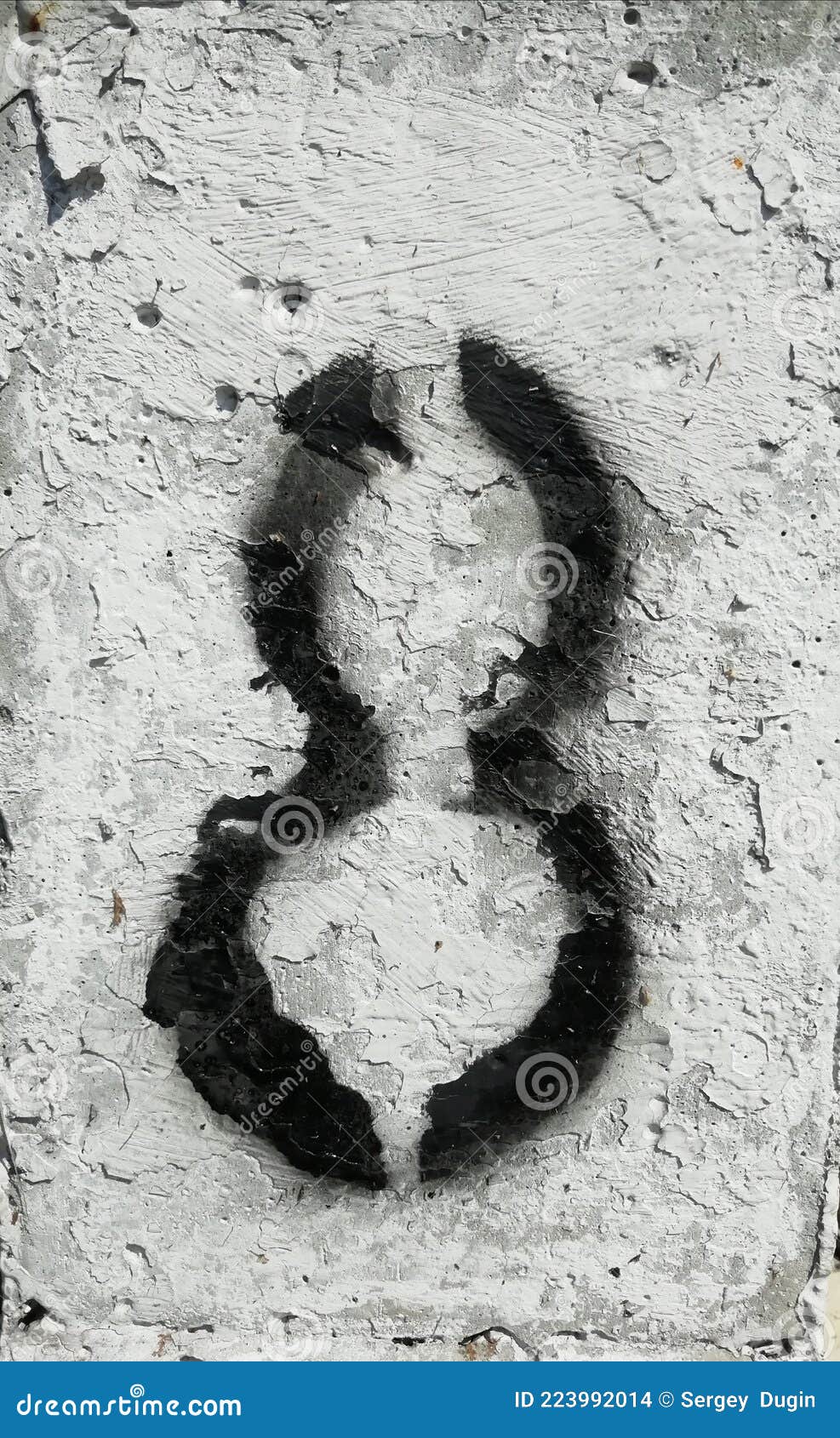 Pillar with number 8 stock photo. Image of iron, pillar - 223992014