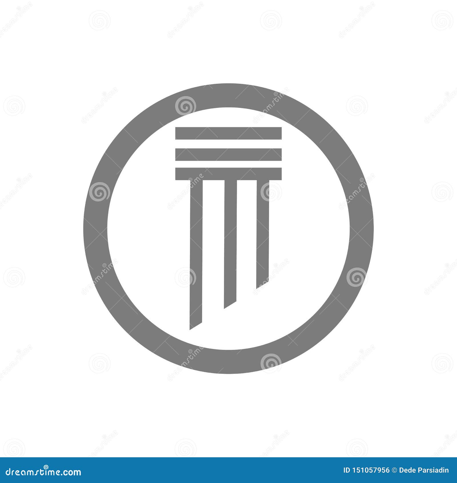 Pillar stock illustration. Illustration of education - 151057956