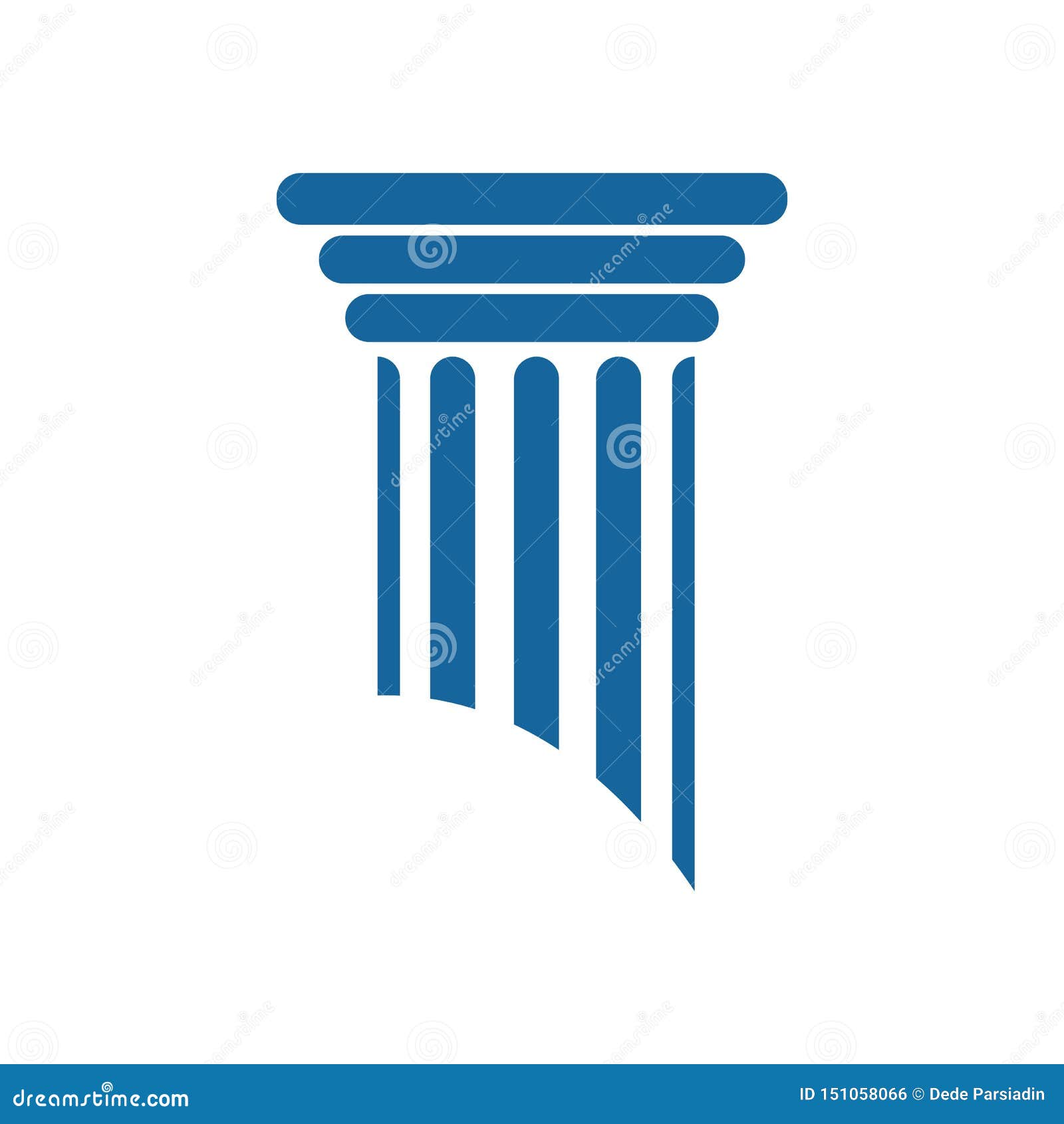 Pillar stock vector. Illustration of retro, education - 151058066