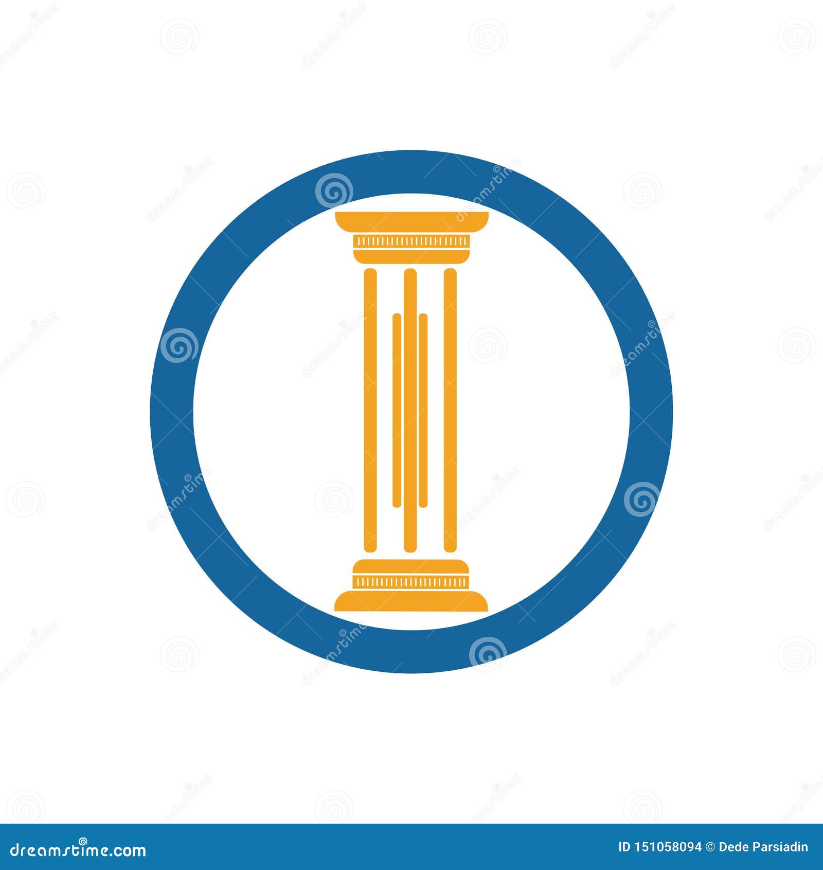 Pillar stock vector. Illustration of washington, court - 151058094