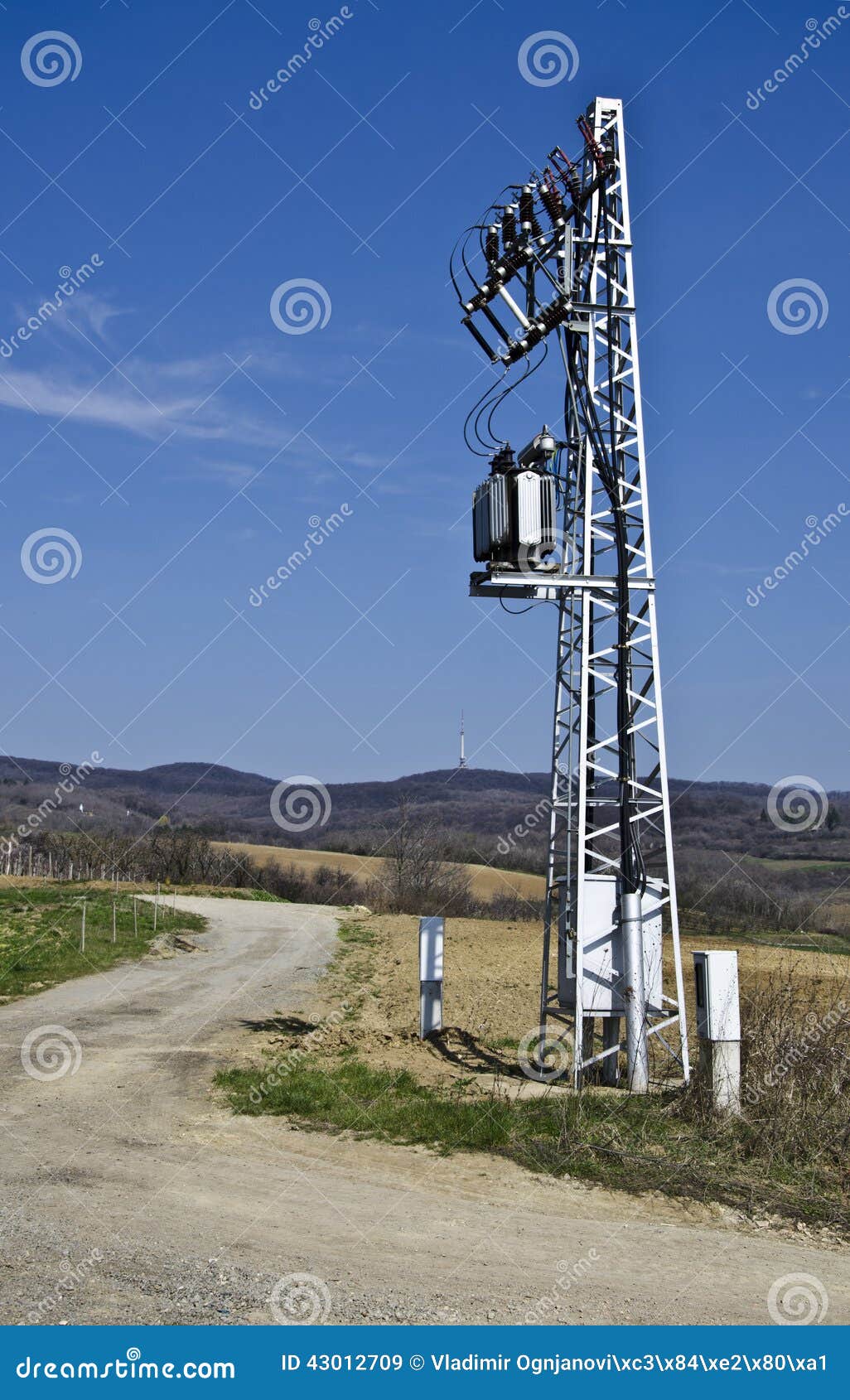 Pillar power station stock image. Image of pillar, energy - 43012709