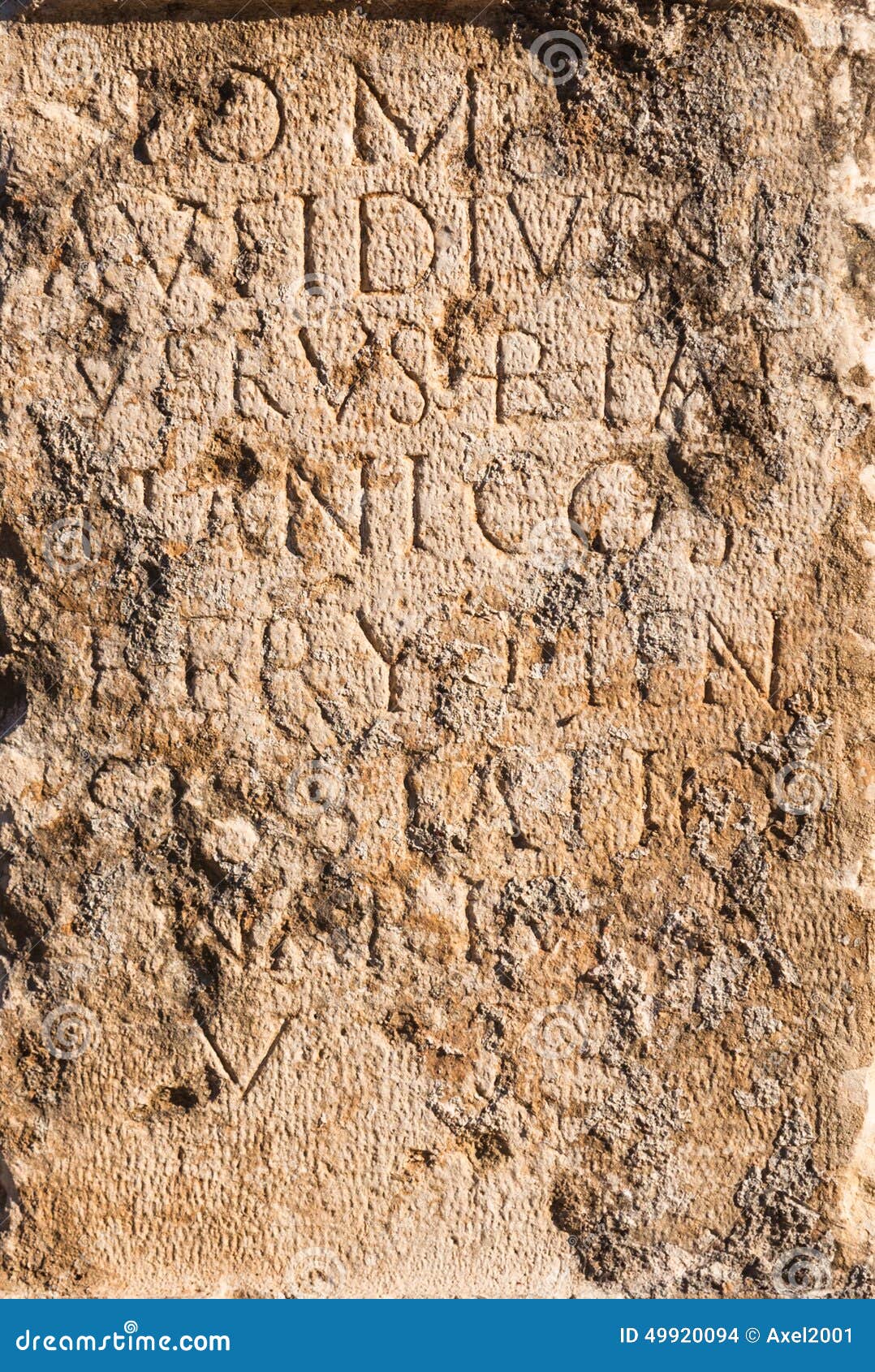 Pillar of Stone with Ancient Roman Text in Byblos Stock Photo - Image ...