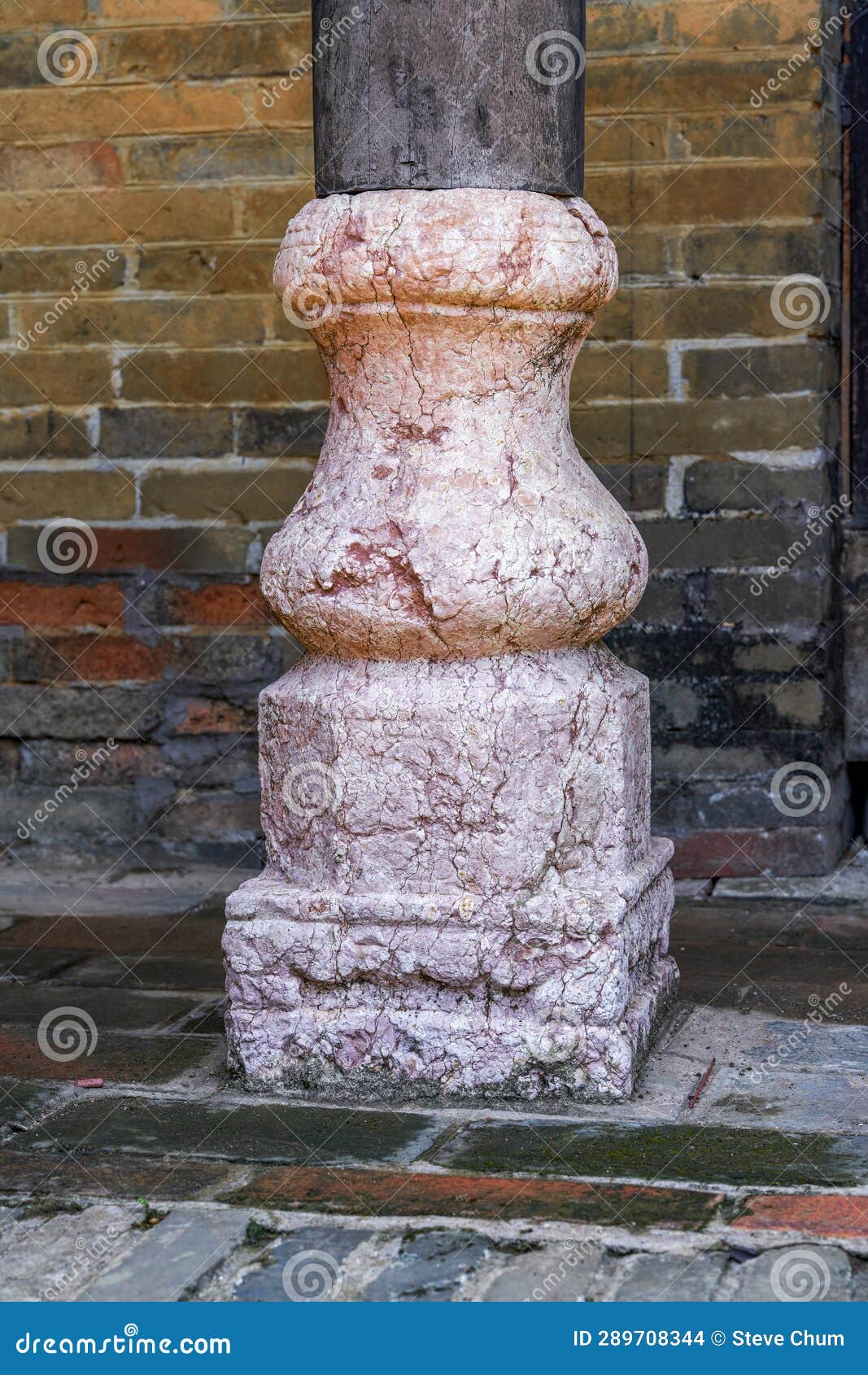 The Pillar Stone Pier in the Ancient Chinese Building Stock Photo ...