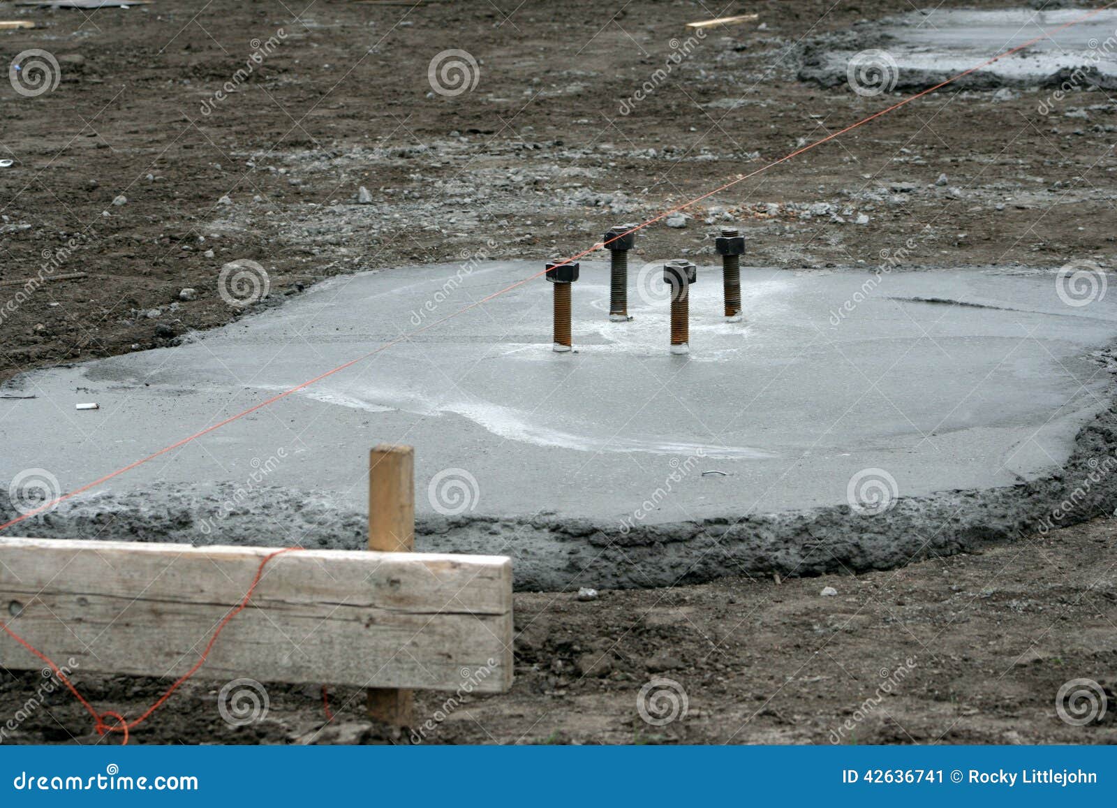 Pillar Support Bolts with Elevation Stringline Stock Image - Image of ...