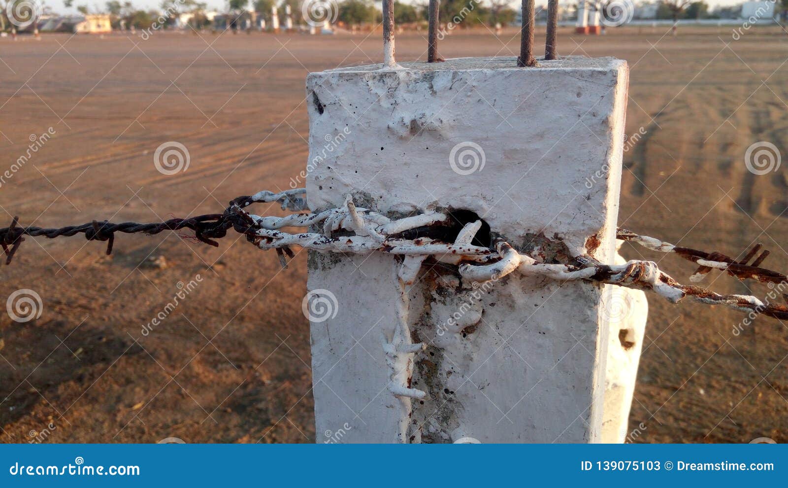 Pillar with tangled wire stock image. Image of tangled - 139075103