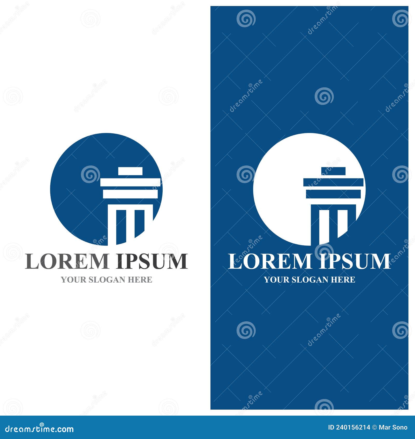 Pillar Vector Logo and Symbol Template Stock Vector - Illustration of ...