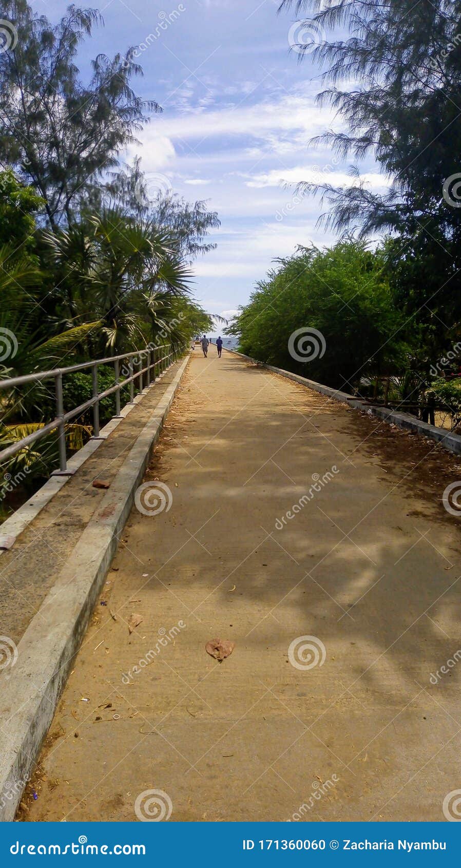 Pillar walk way stock photo. Image of beach, path, walk - 171360060