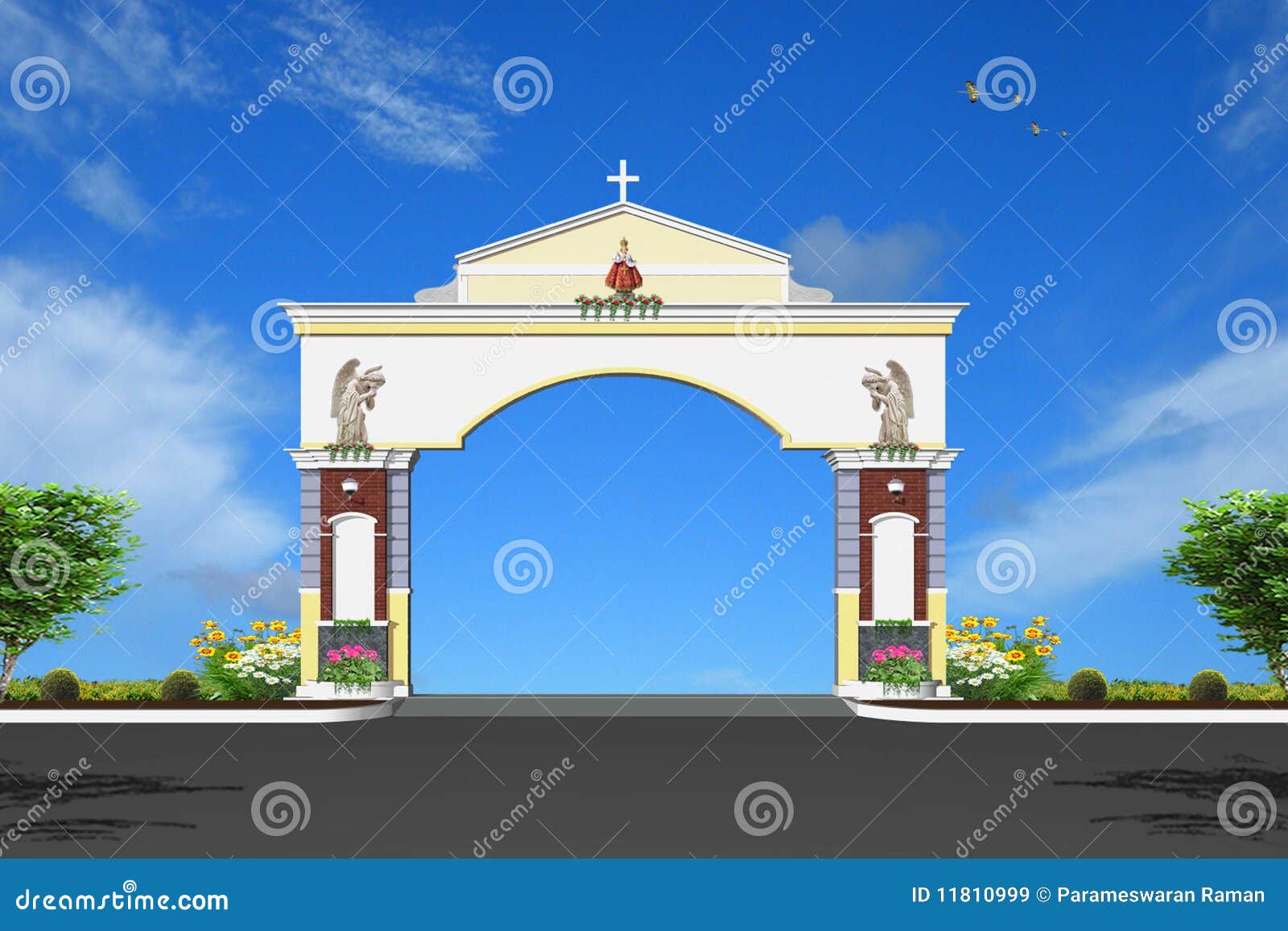 Princeton, New Jersey USA Skyline And Landmarks Silhouette Cartoon ...