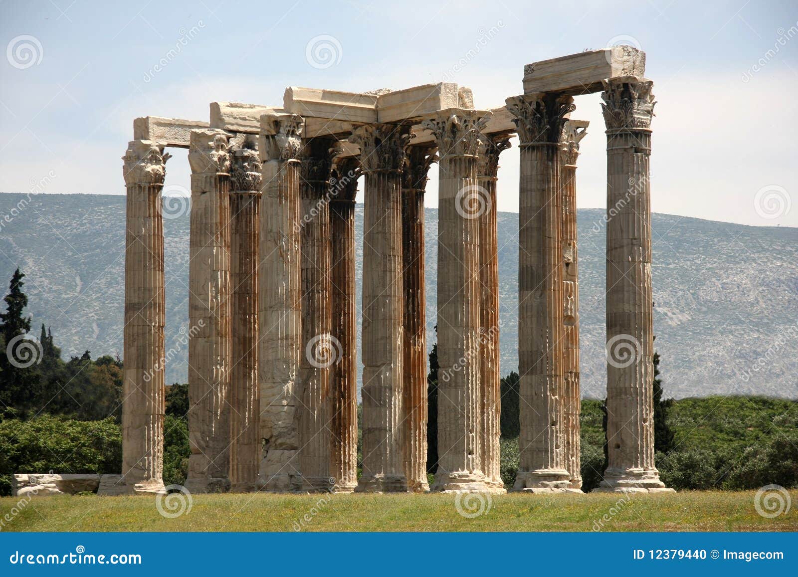 Pillars stock photo. Image of mythical, classic, masonry - 12379440