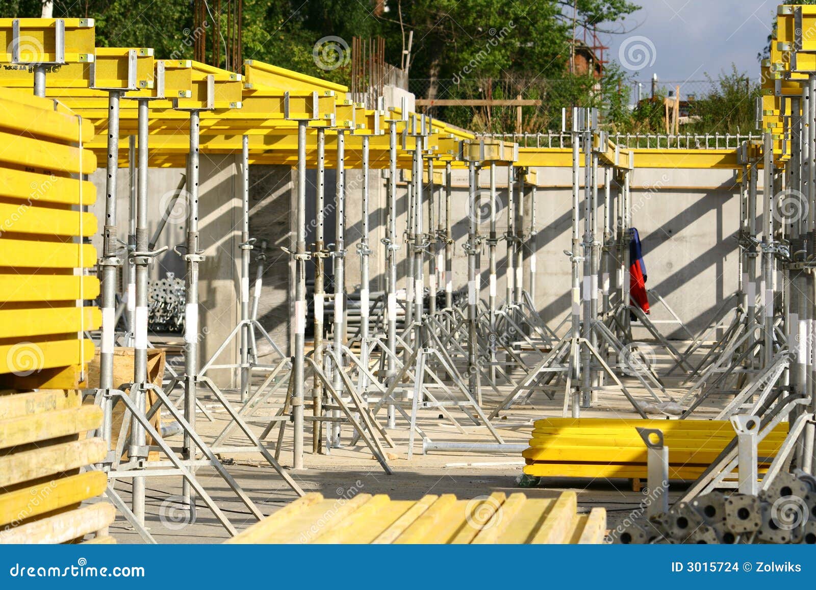 Pillars stock photo. Image of sunny, reinforce, land, carpenter - 3015724