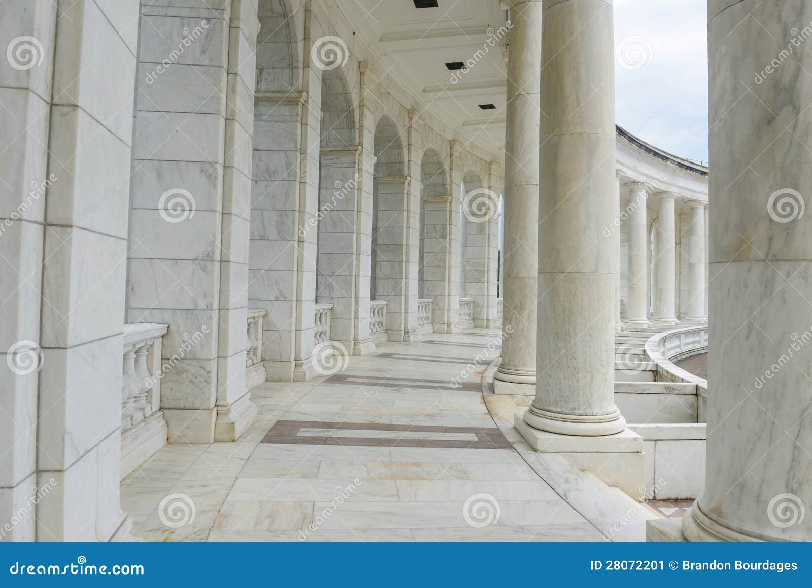 Pillars and Arch Hallway stock image. Image of legal - 28072201