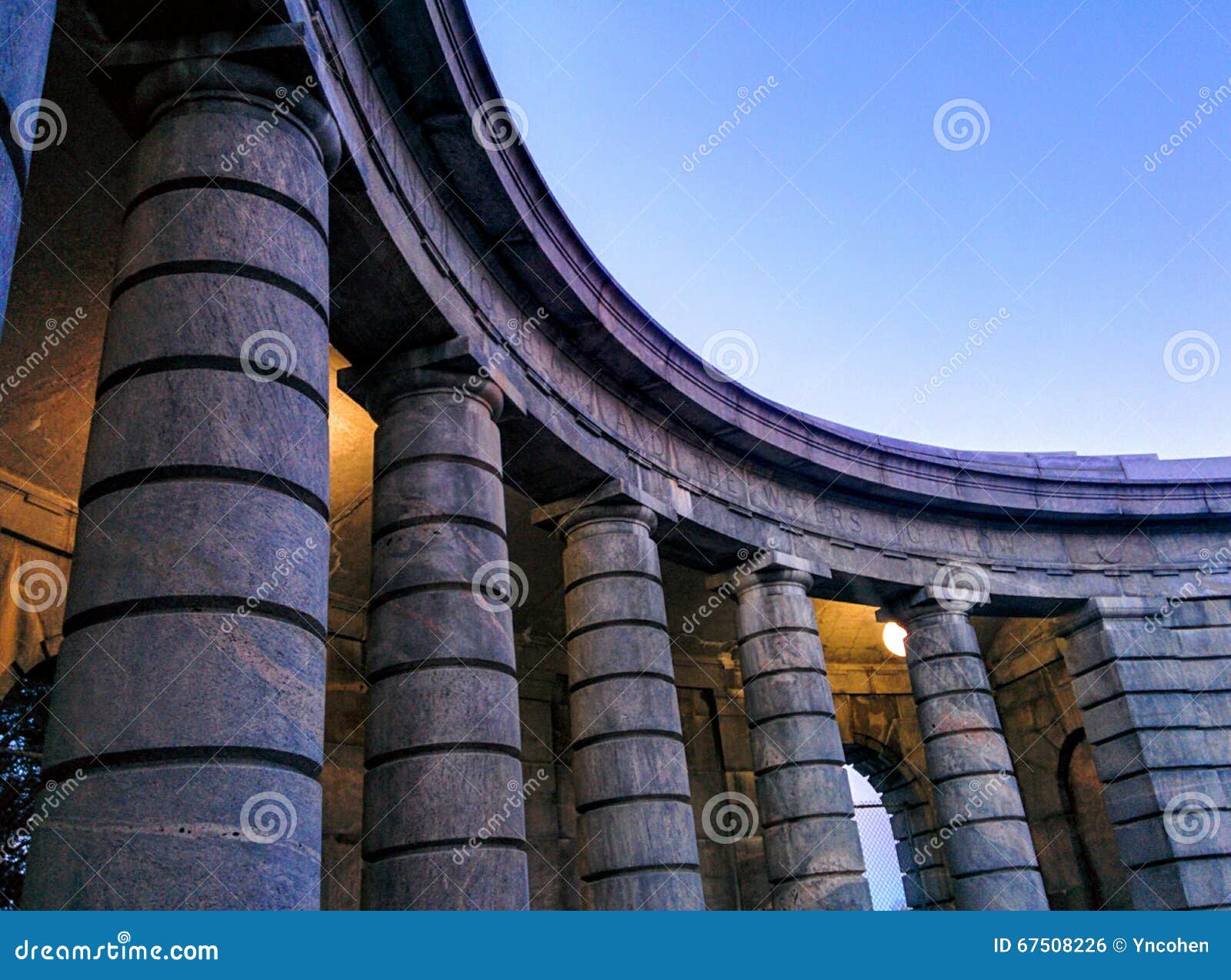 Pillars on Circular Monument Stock Photo - Image of poles, pillars ...