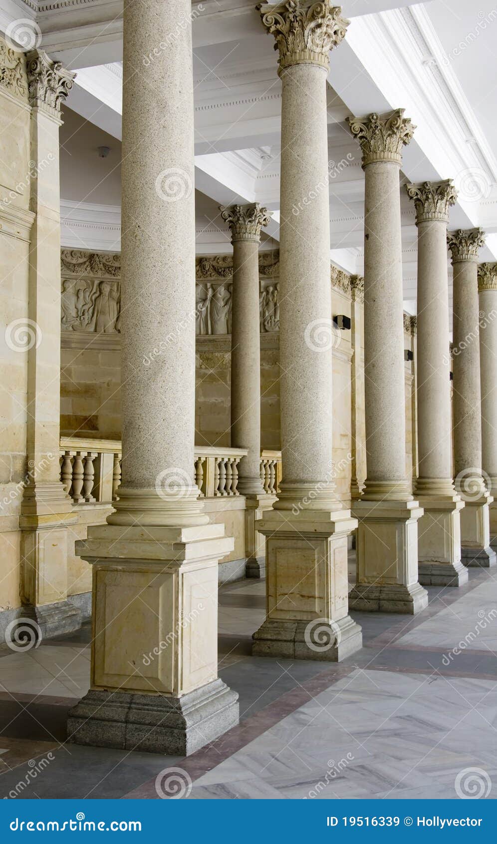 Pillars on colonnade stock image. Image of time, roman - 19516339