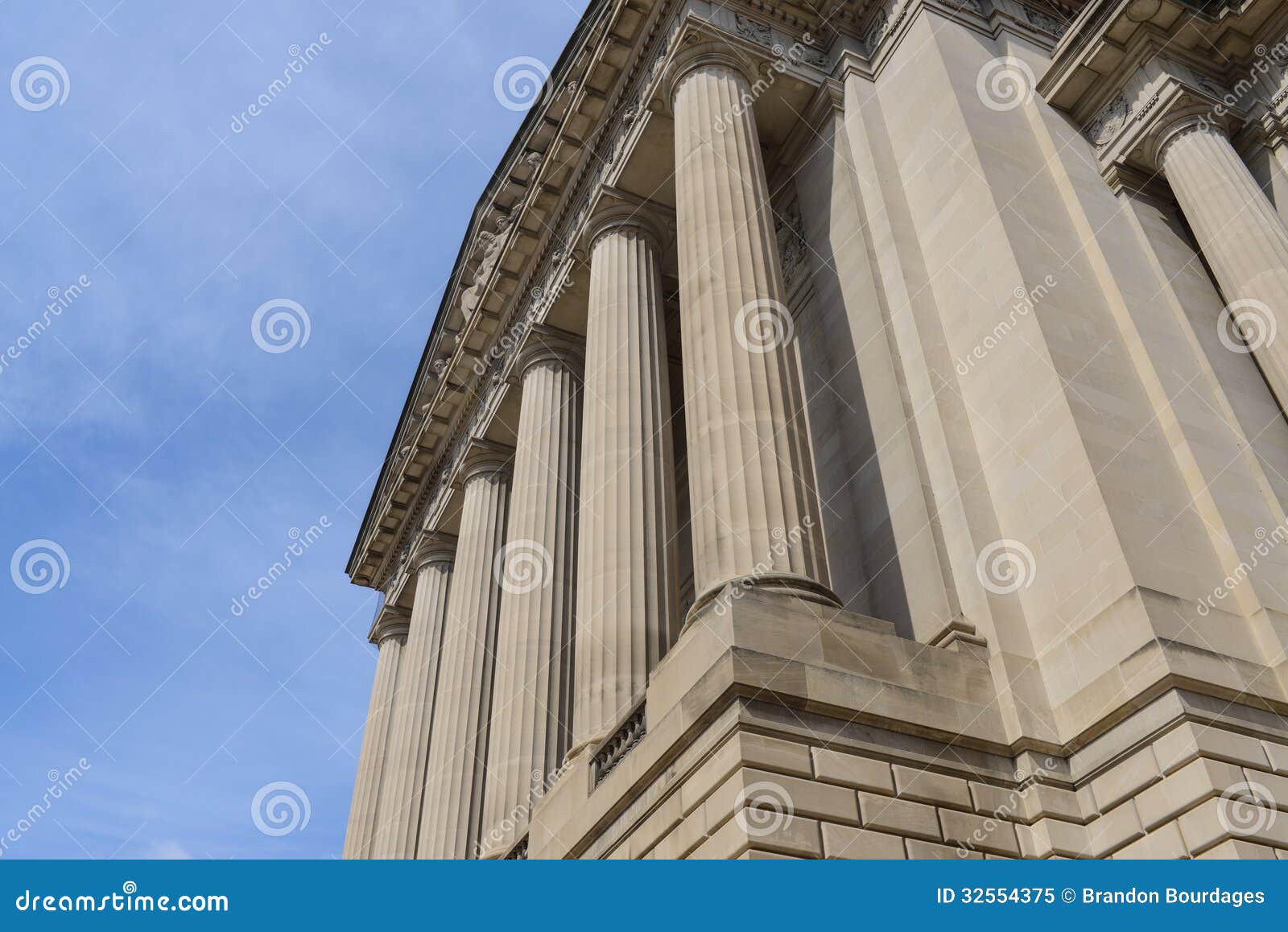 Pillars or Columns of a Building Stock Image - Image of decoration ...