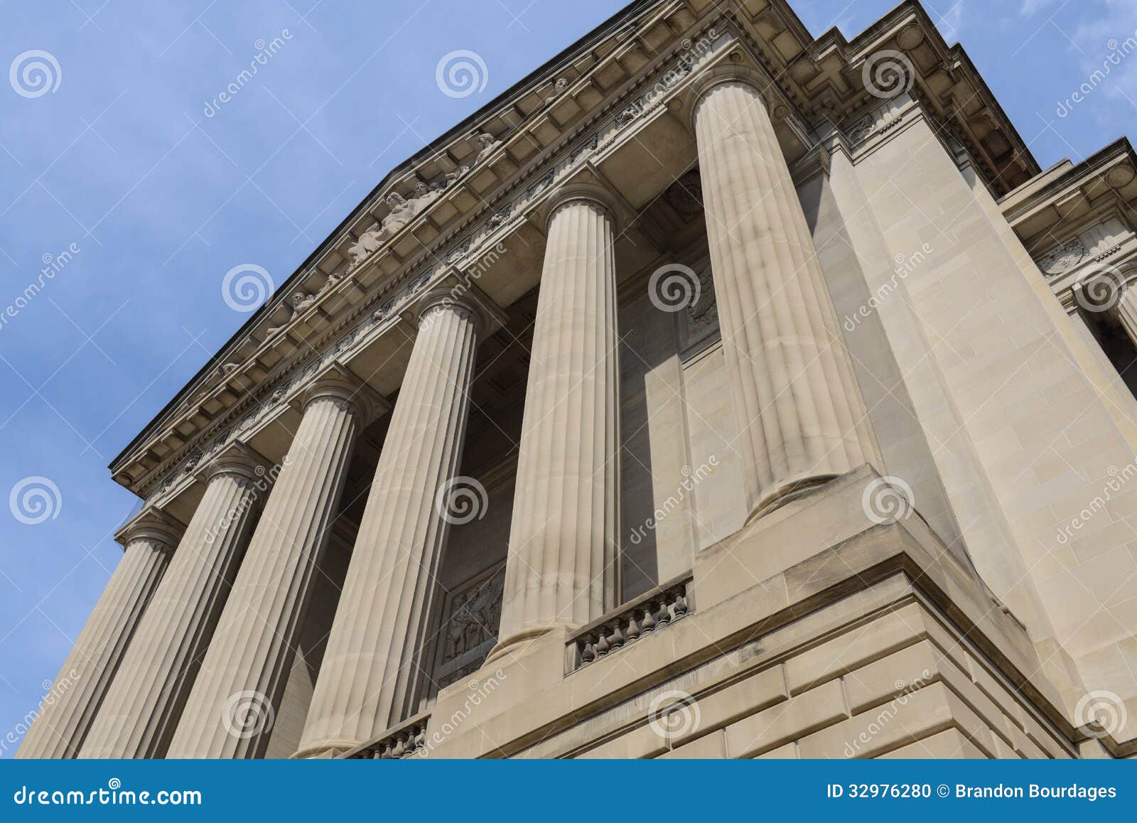 Pillars or Columns of a Building Stock Photo - Image of column, bank ...