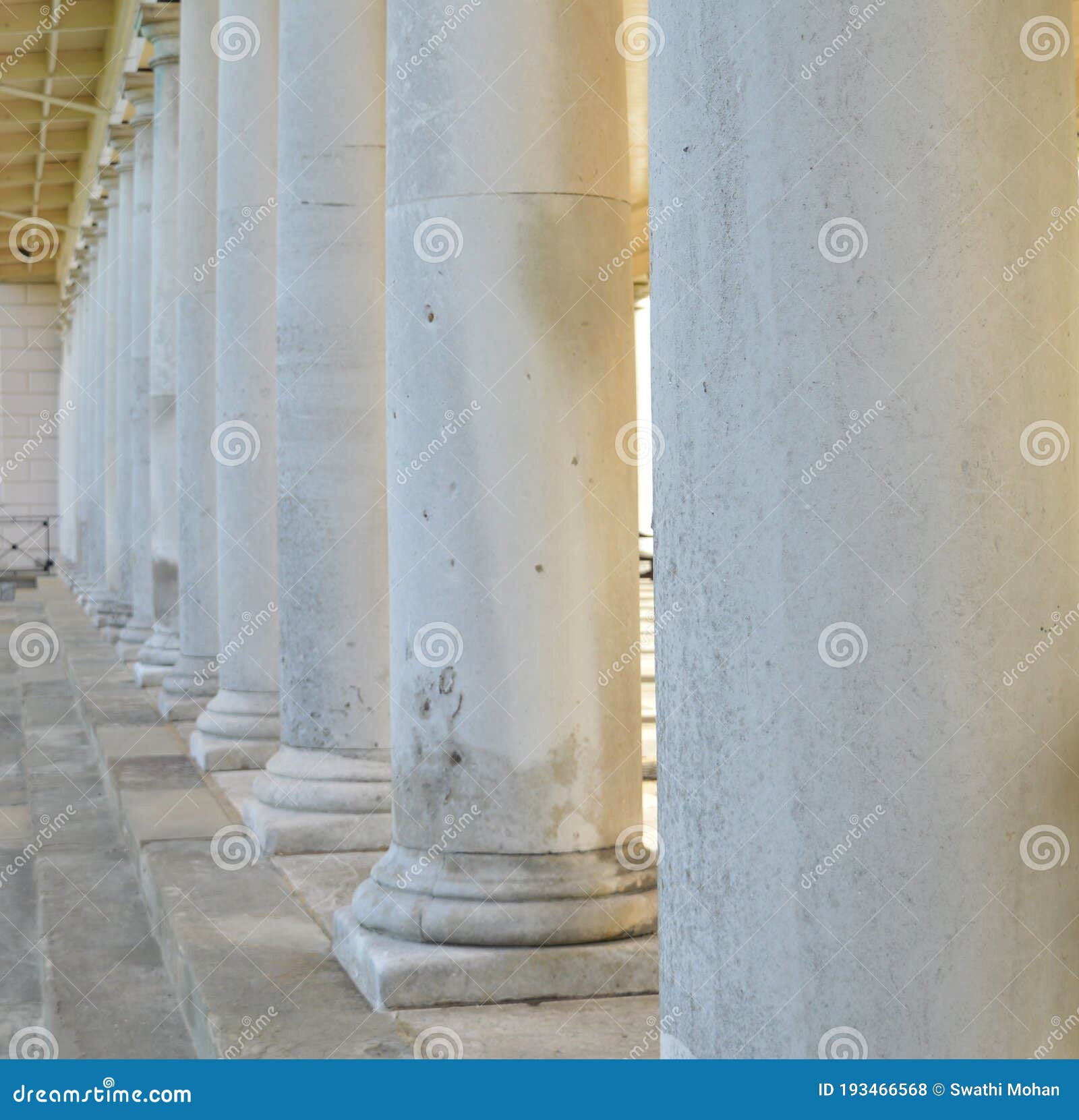 Pillars of a corridor stock photo. Image of design, historic - 193466568