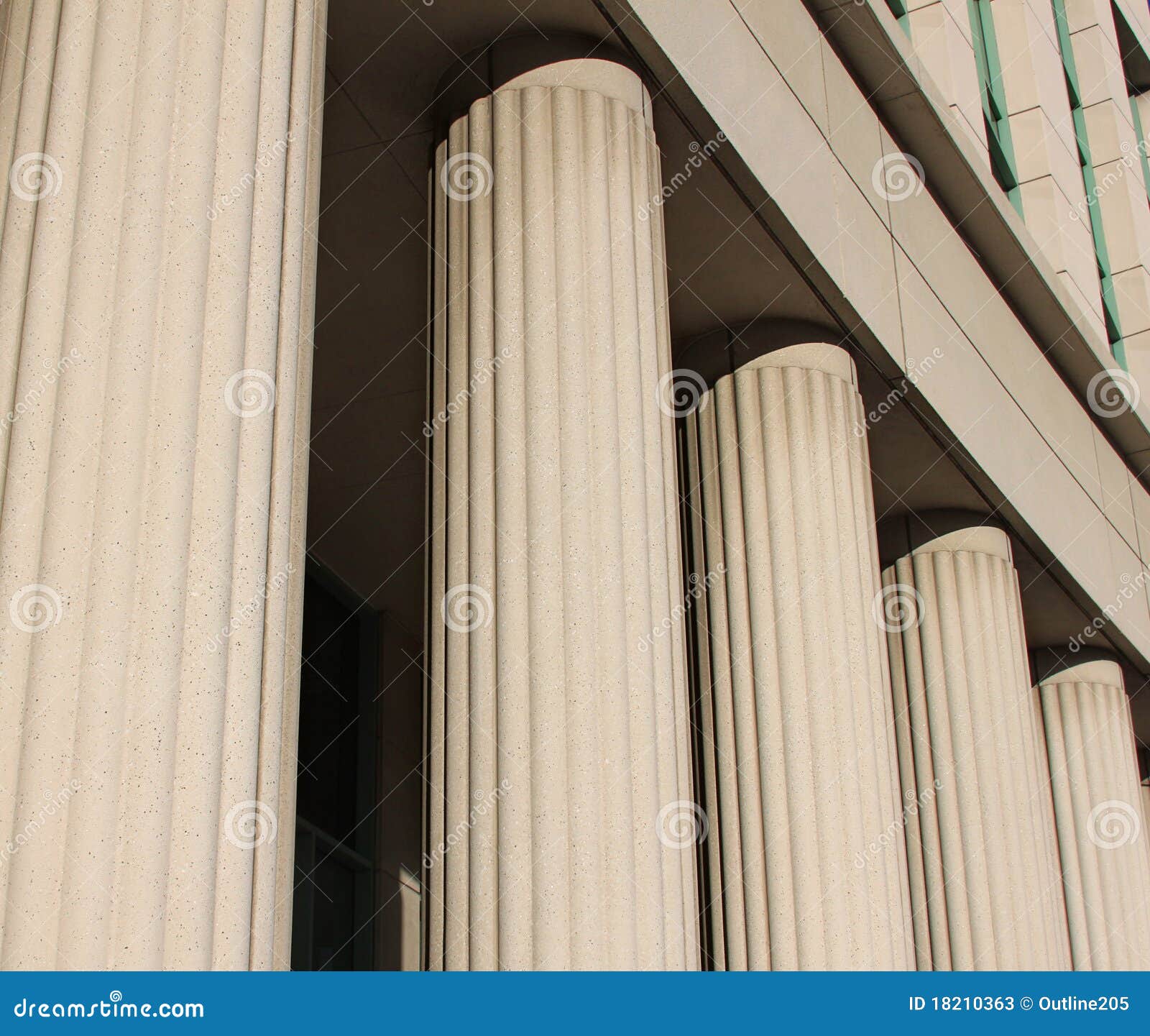 Pillars at the courthouse stock image. Image of govern - 18210363