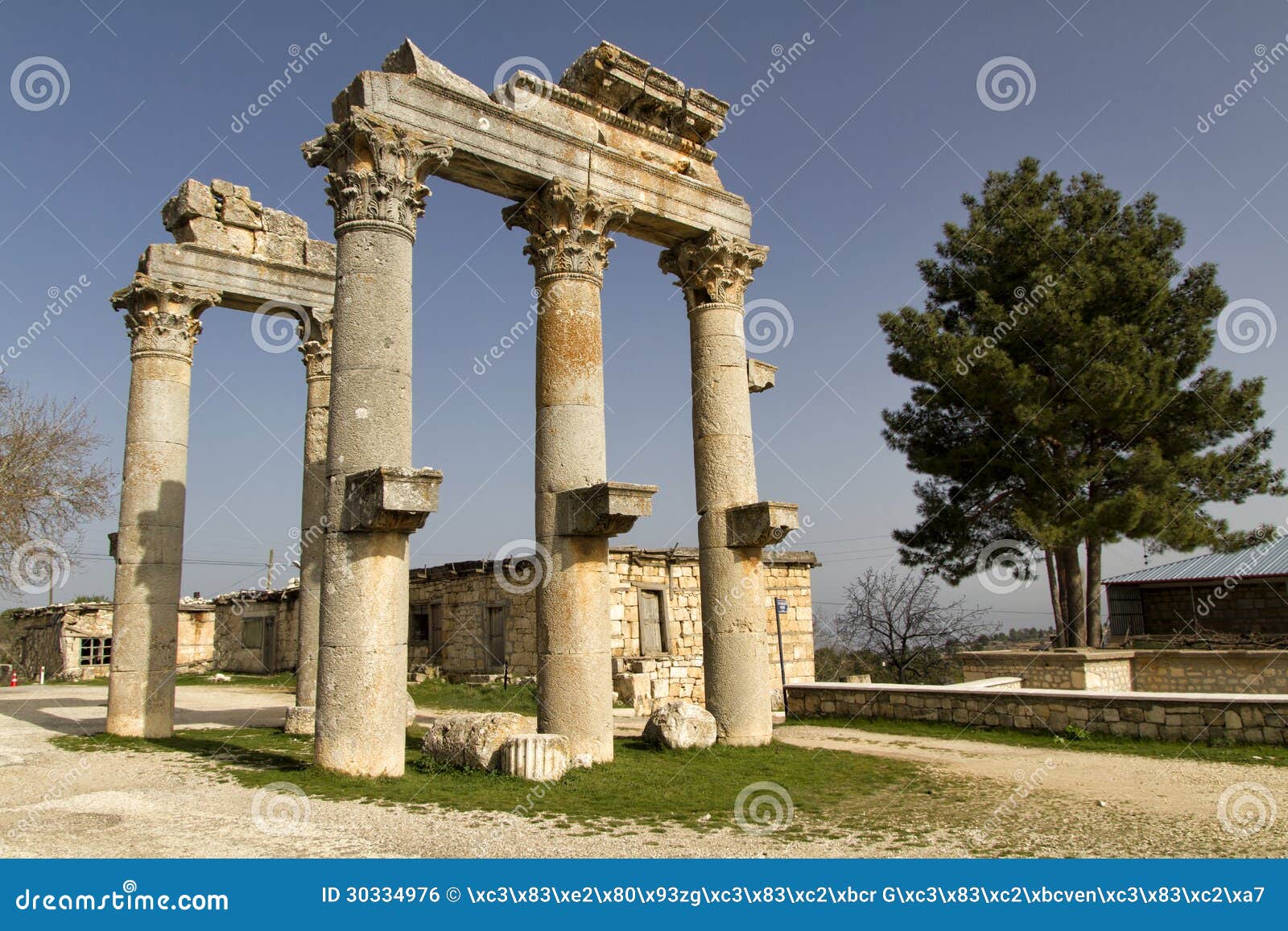Pillars in Diocaesarea Olba , Mersin - Turkey Stock Photo - Image of ...