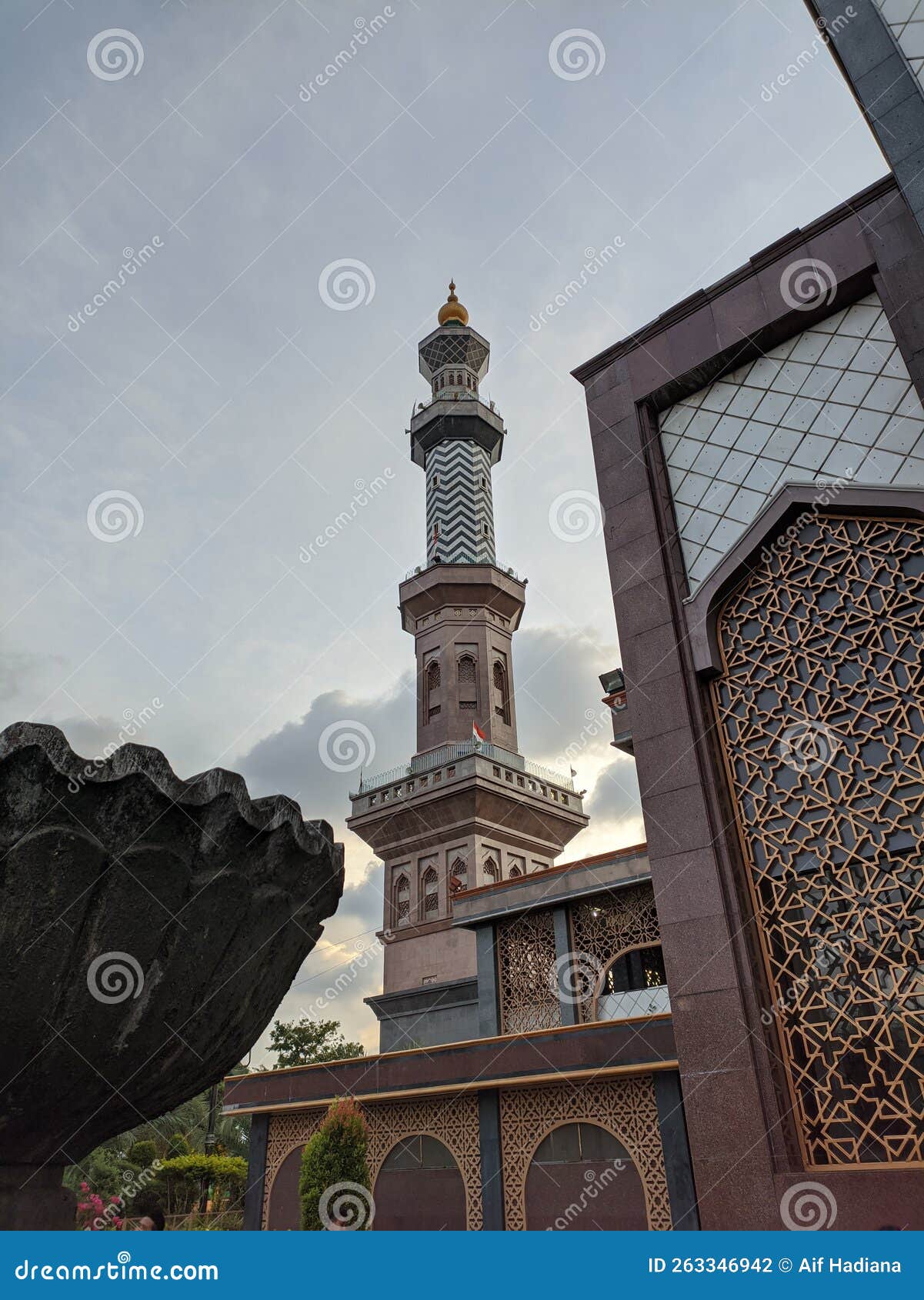 Pillars of the Mosque for the Loudspeaker of the Call To Prayer Stock ...