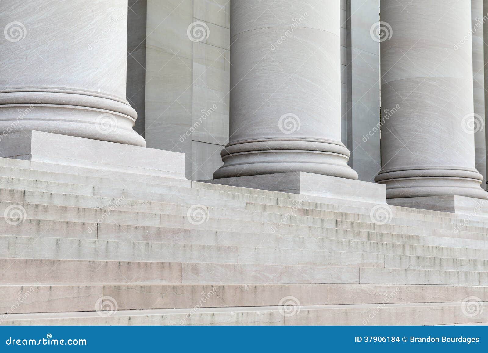 Pillars and Steps stock photo. Image of column, finance - 37906184