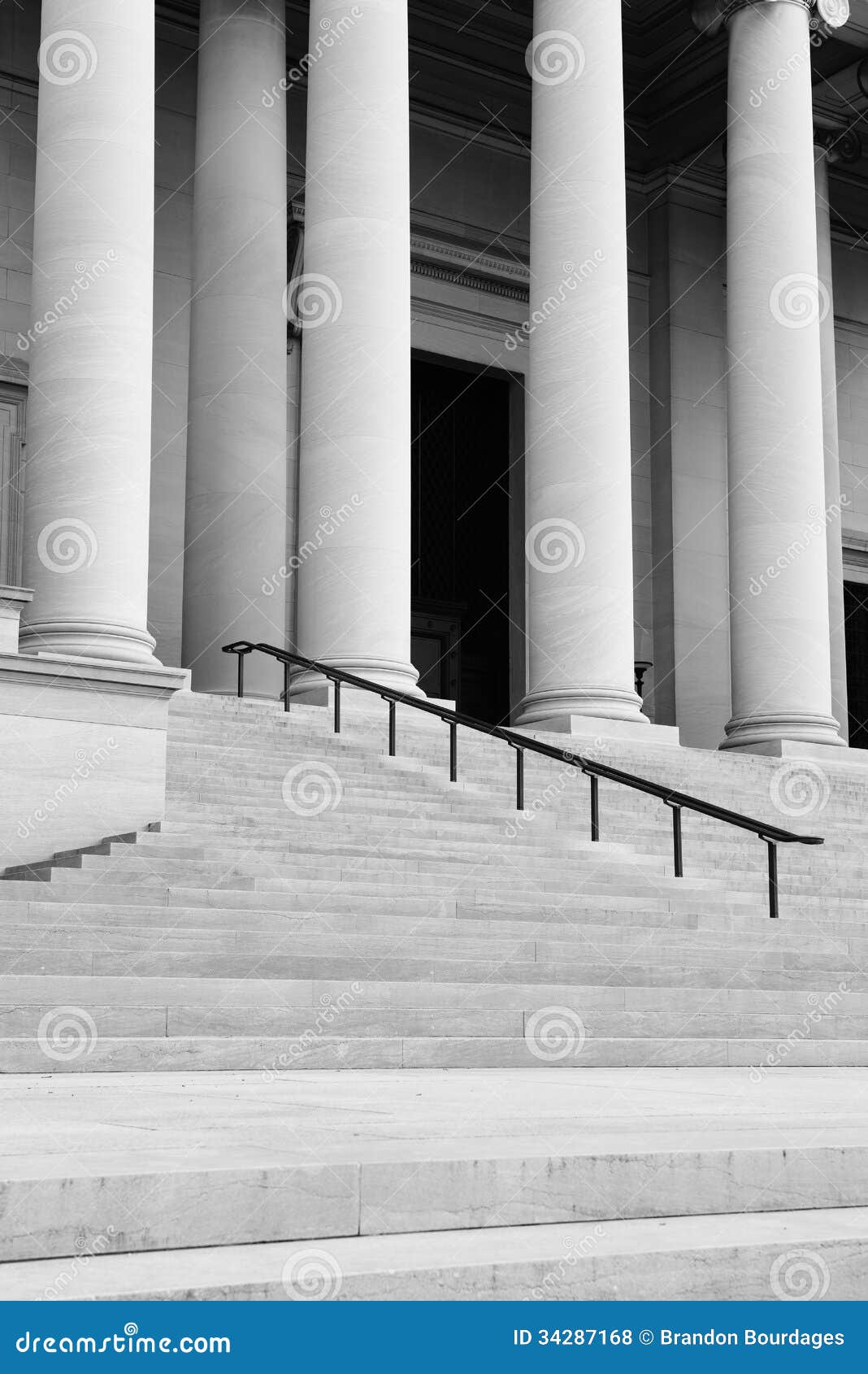 Pillars and Steps stock photo. Image of column, light - 34287168