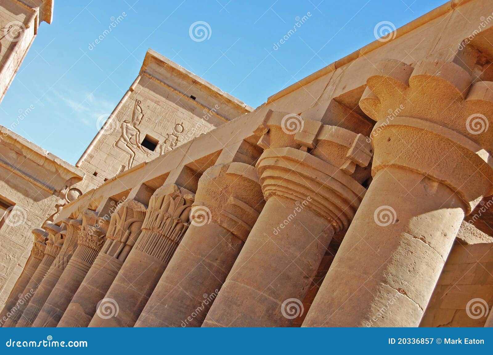 Pillars from an Unusual Angle, Luxor Stock Image - Image of giza ...