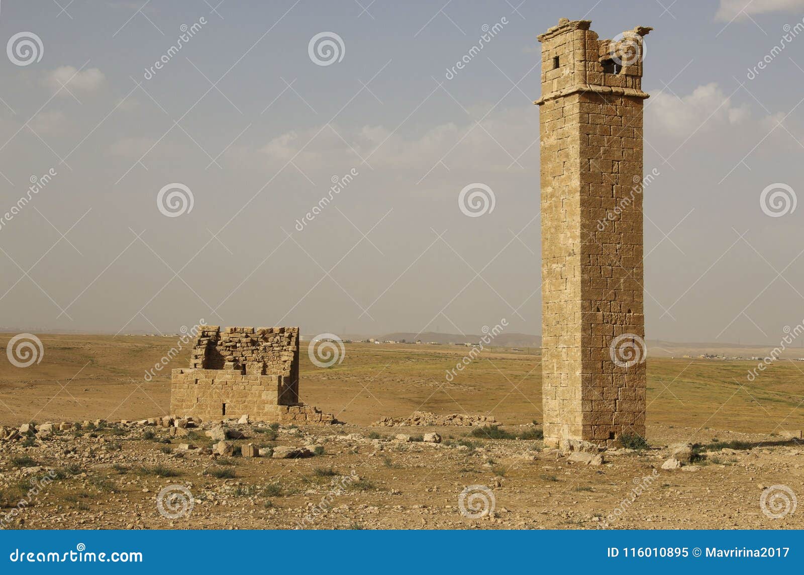 Pillars on Which the Monks-devotees Prayed, Next To Umm Ar Rasa, Jordan ...