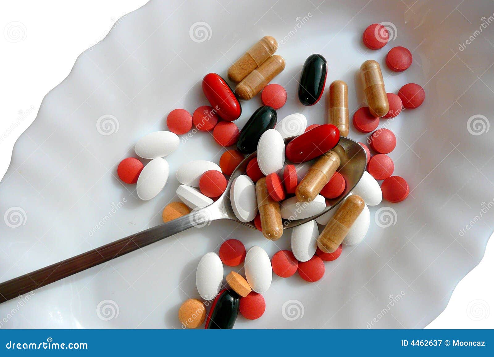 Pillen, Tabletten Oder Vitamine Stockbild - Bild von obacht, chemiker ...