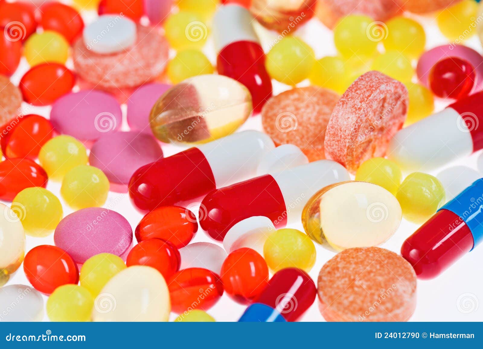 Pillen, Tabletten Und Drogen, Medizinischer Hintergrund Stockfoto ...