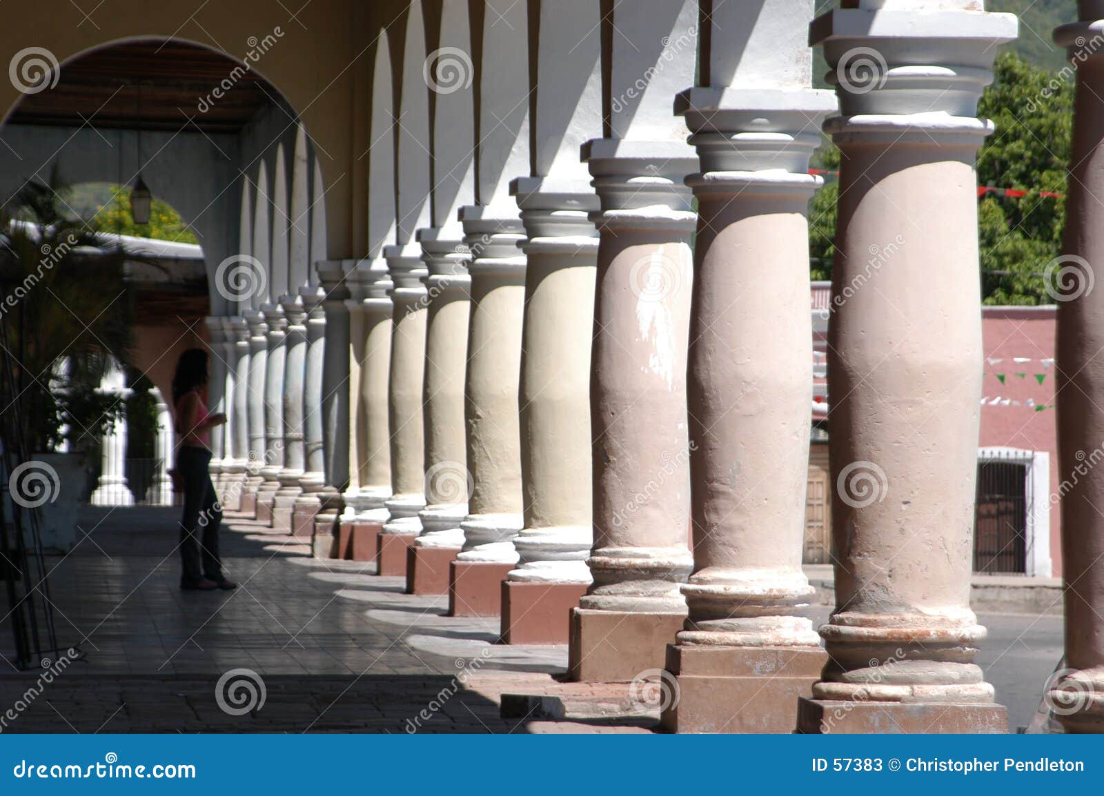 Pillers in the Morning stock image. Image of hacienda, pillers - 57383