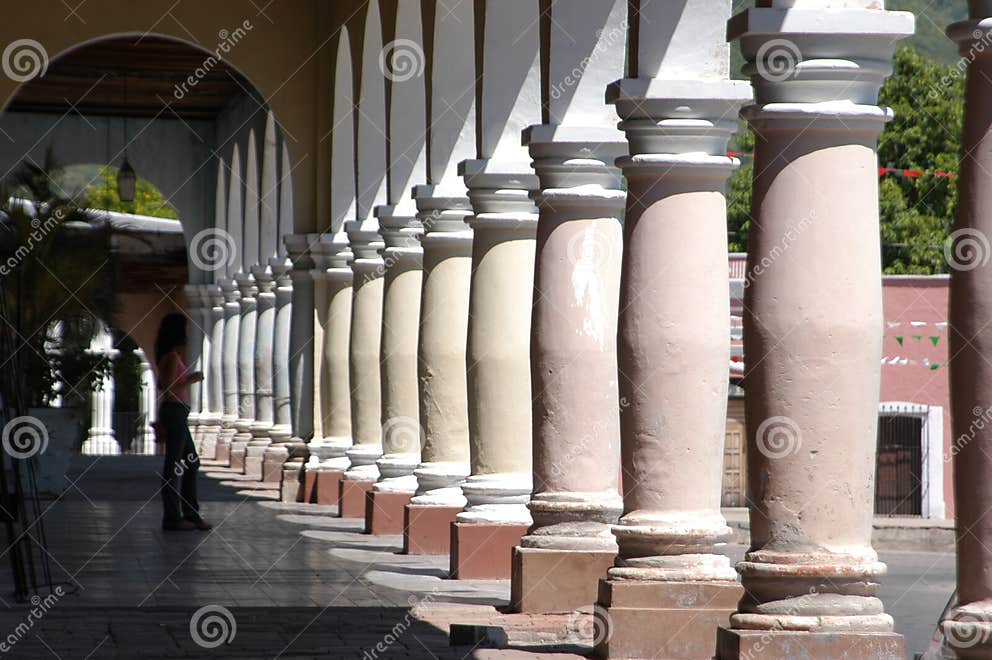 Pillers in the Morning stock image. Image of hacienda, pillers - 57383