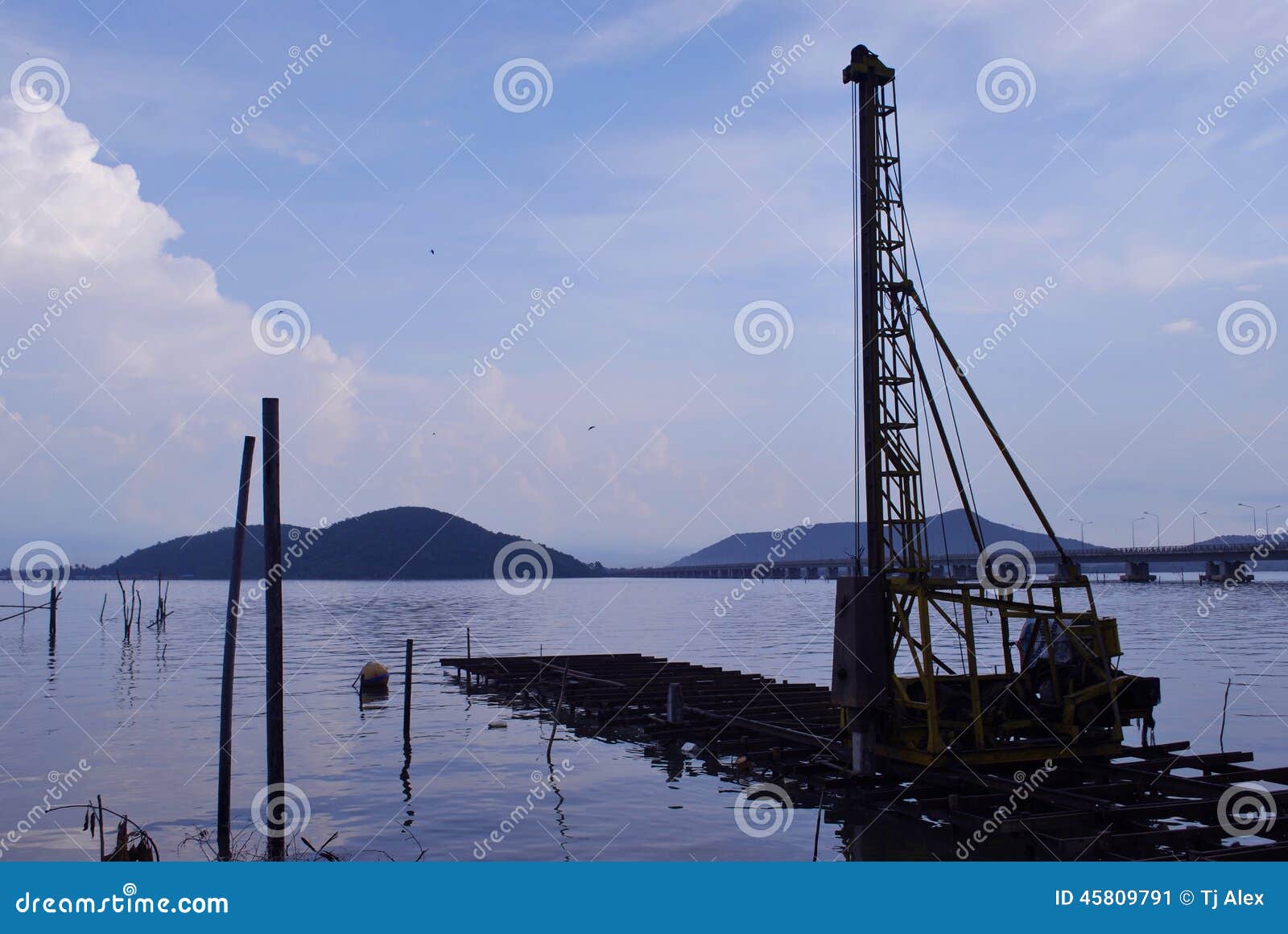Pilling machine stock image. Image of machine, clouds - 45809791