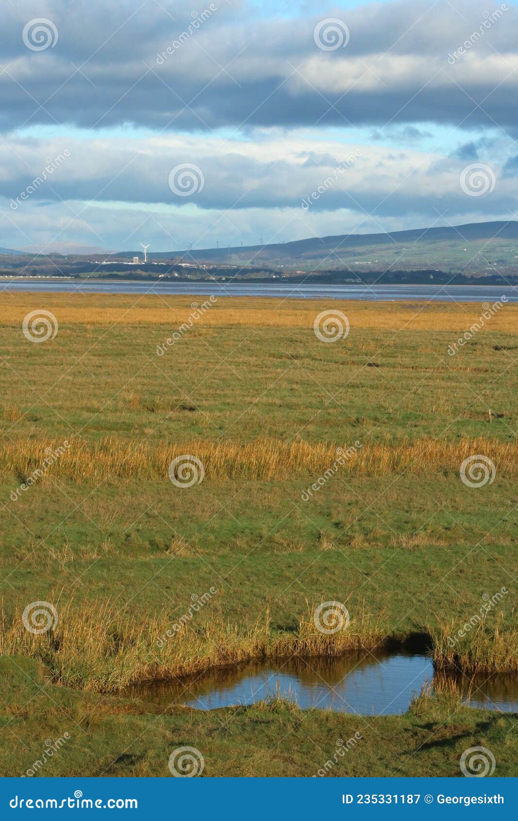 Pilling Marsh Cockerham Sands Lancaster Uni Stock Image - Image of ...