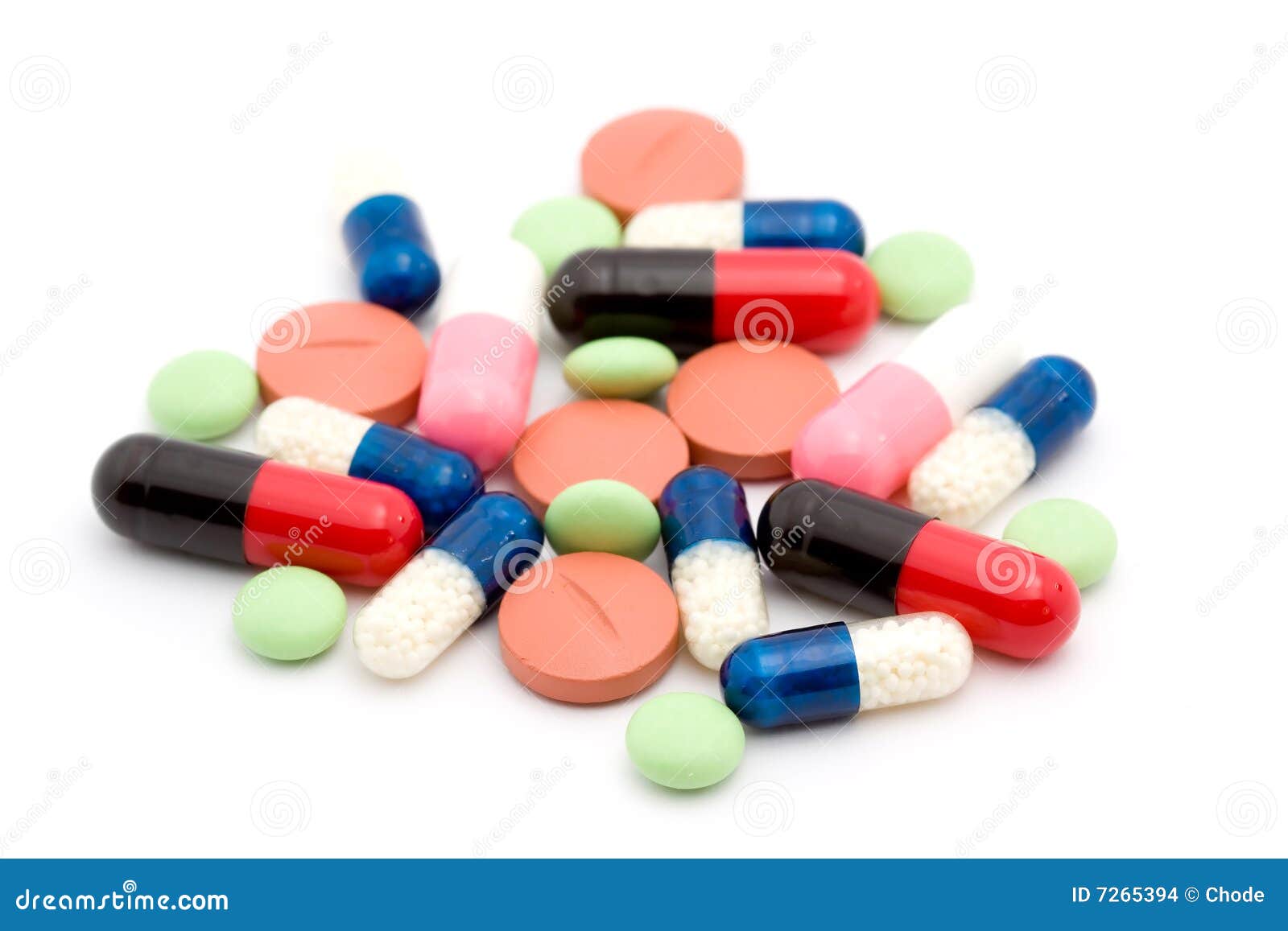 Pillole fotografia stock. Immagine di cura, capsula, sano - 7265394