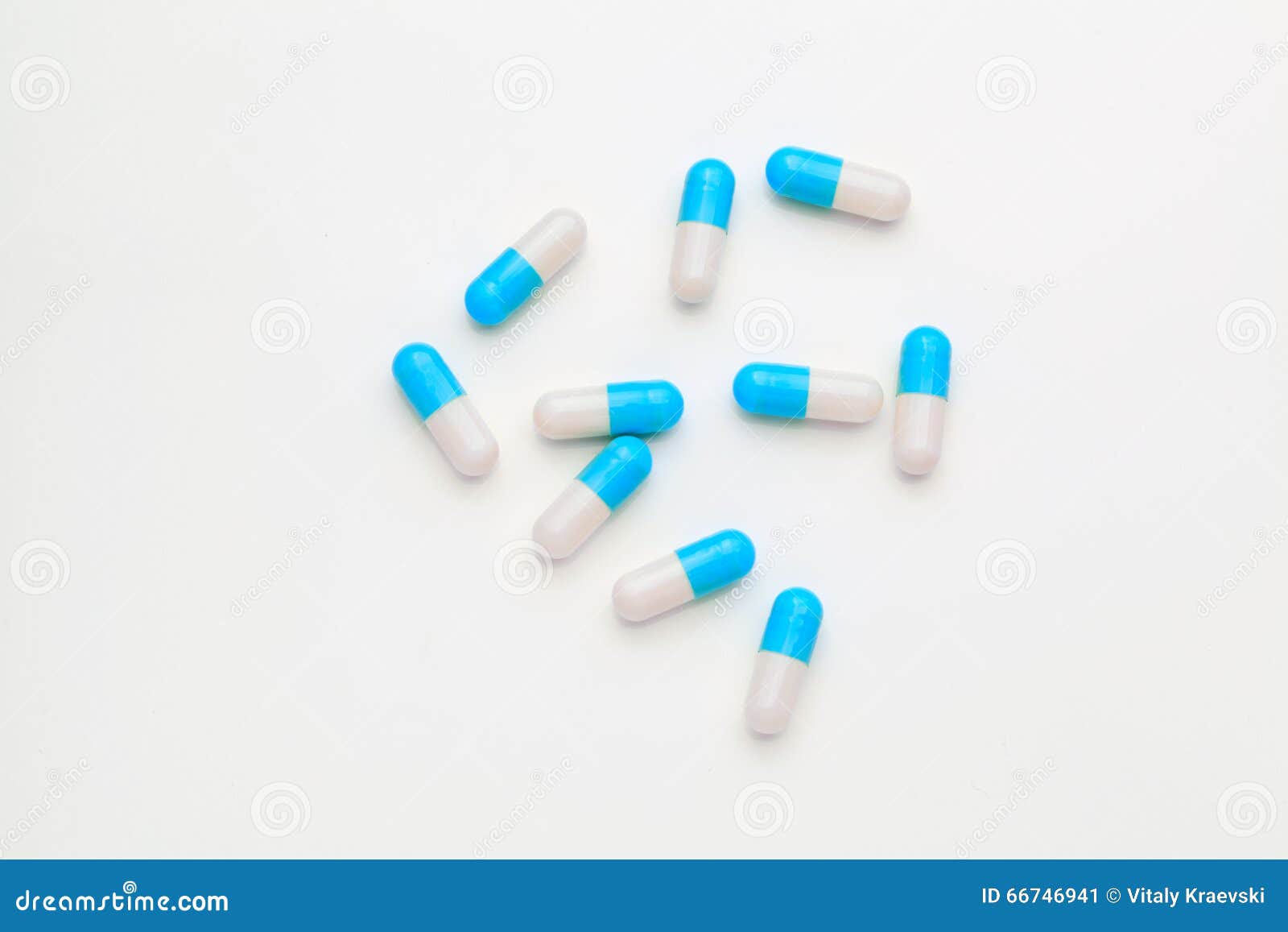 Pillole blu della droga immagine stock. Immagine di dolore - 66746941