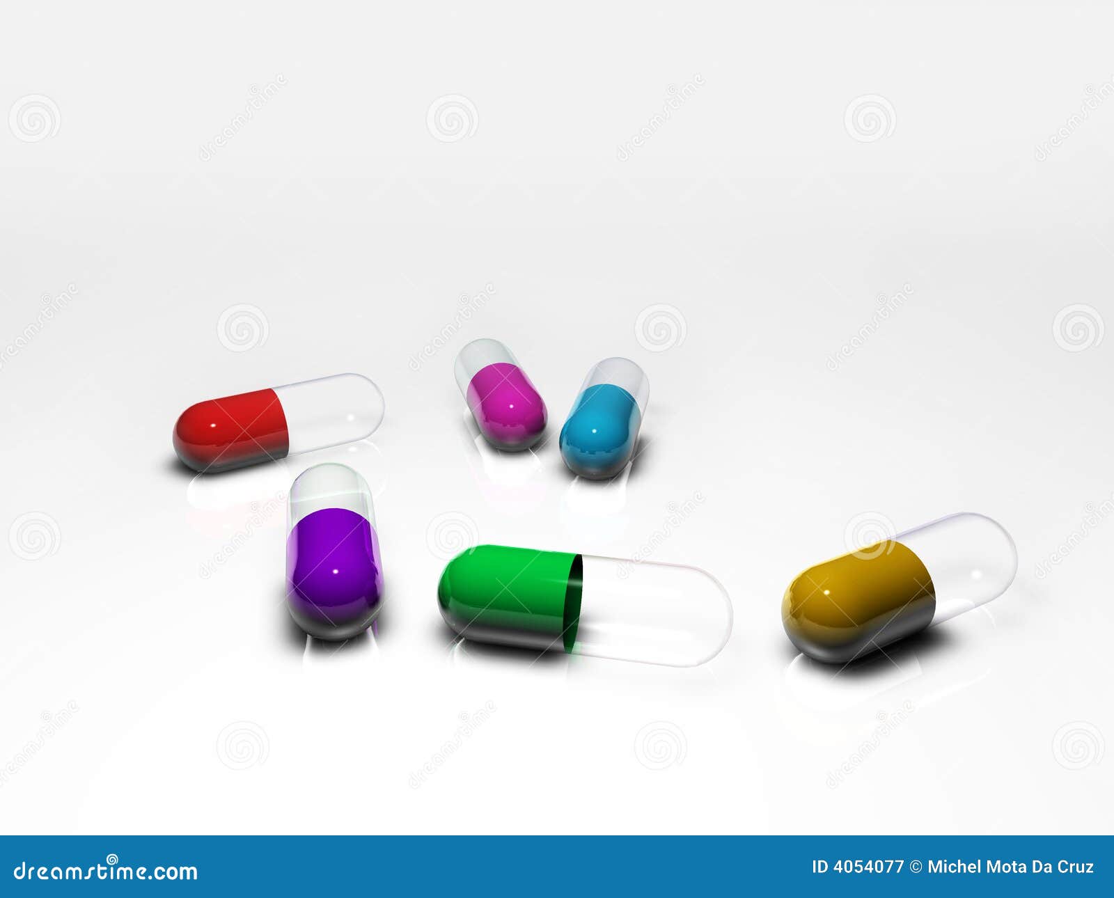 Pillole colorate immagine stock. Immagine di farmacia - 4054077