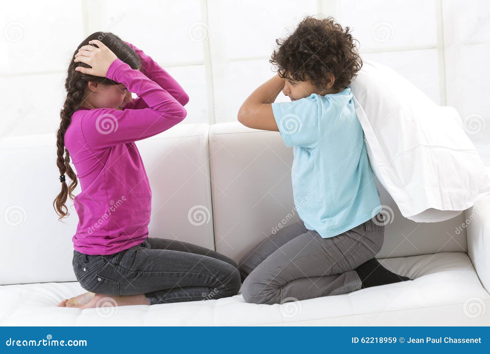 Pillow battle stock image. Image of attractive, lovely - 62218959