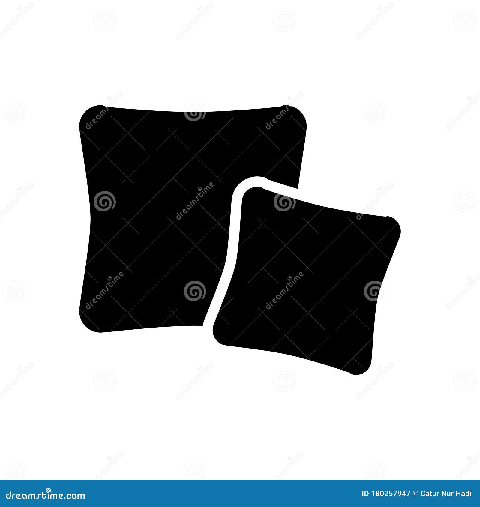 Pillow Icon Flat Vector Template Design Trendy Stock Vector