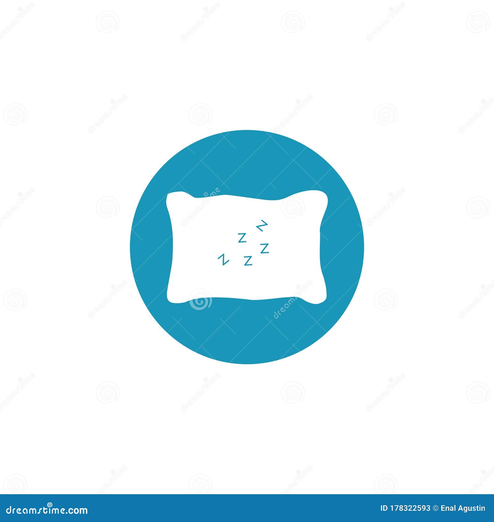 Pillow Icon Logo Design Template Stock Vector - Illustration of ...