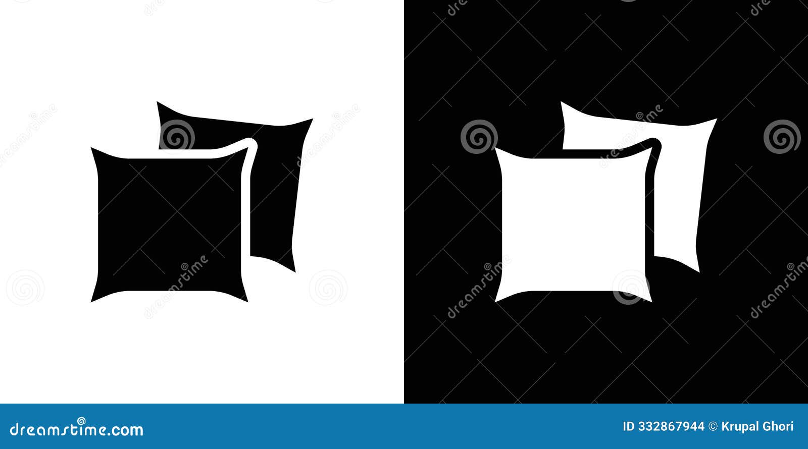 Pillow Icon Vector Graphic Set Illustration Line Outline Stroke ...