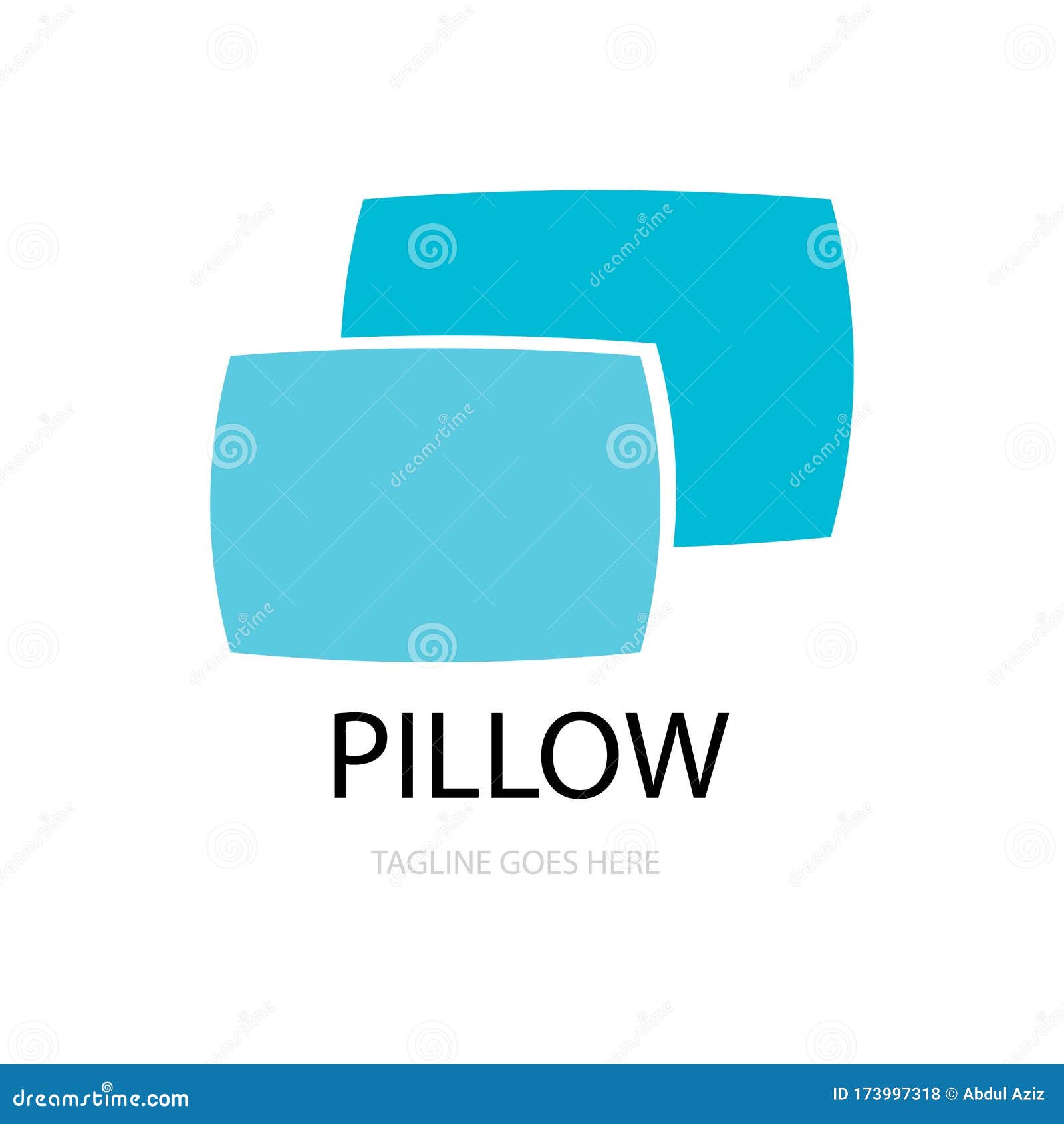 Pillow logo vector stock vector. Illustration of fabric - 173997318