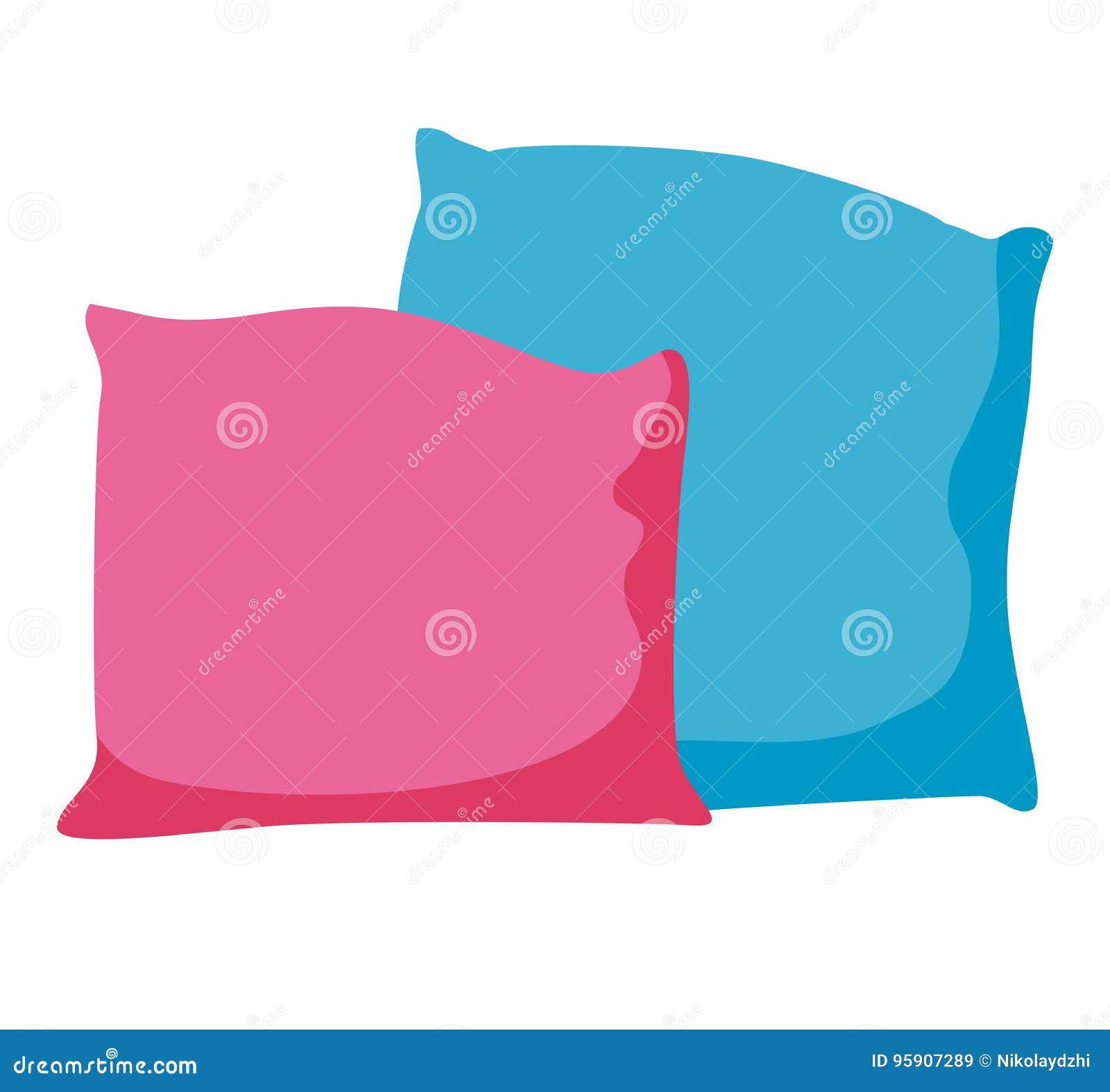 Pillow Icon Vector Illustration Flat Design Stock Vector Illustration