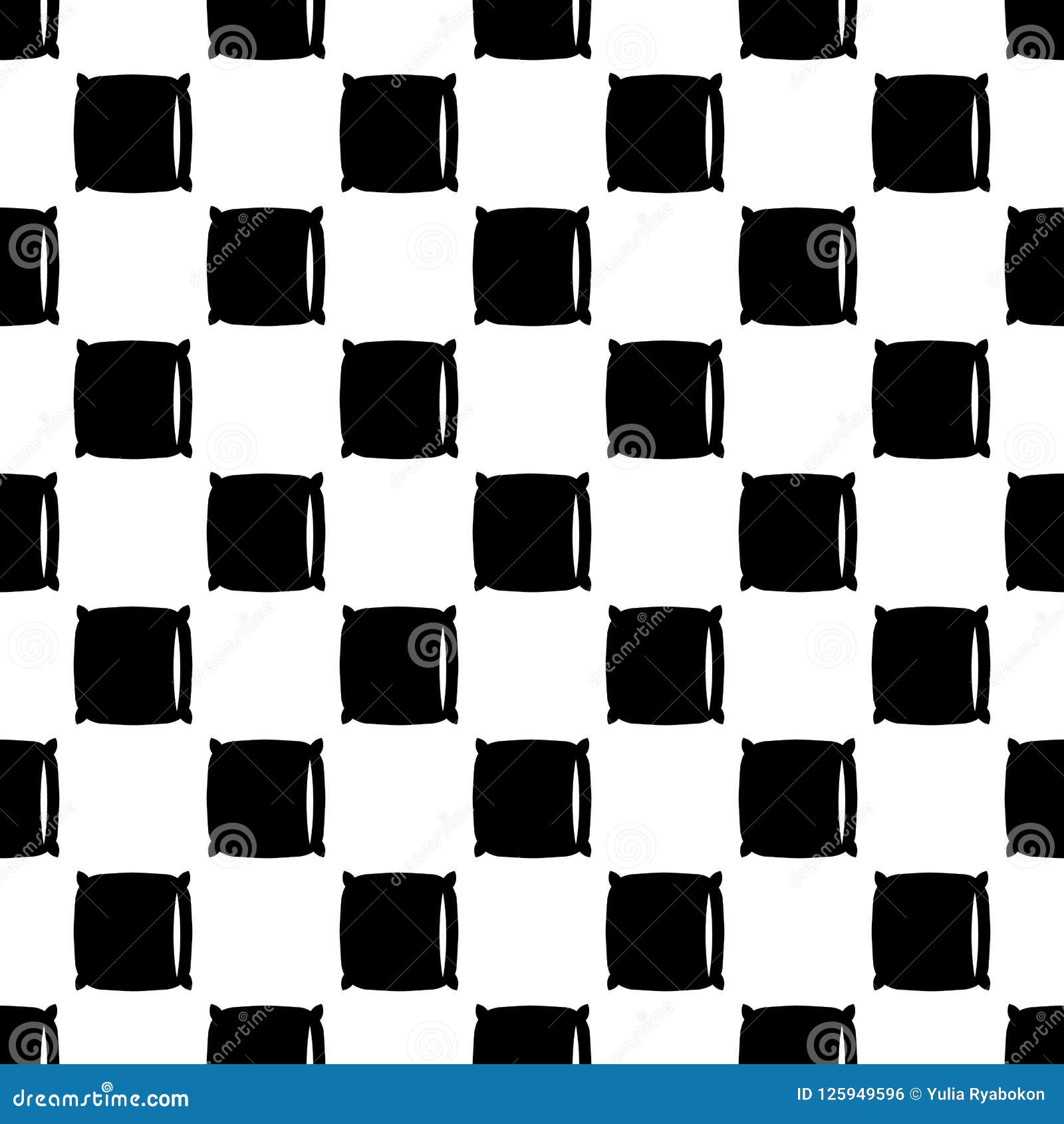 Pillow pattern seamless stock illustration. Illustration of elegant ...