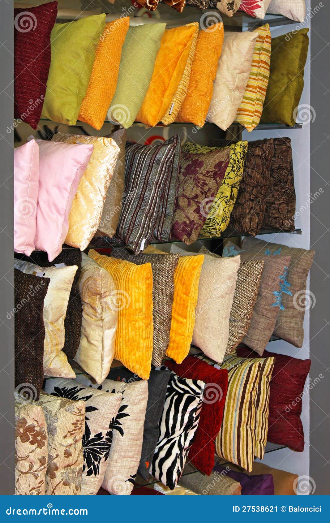 Pillow shop stock image. Image of pillows, soft, store - 27538621