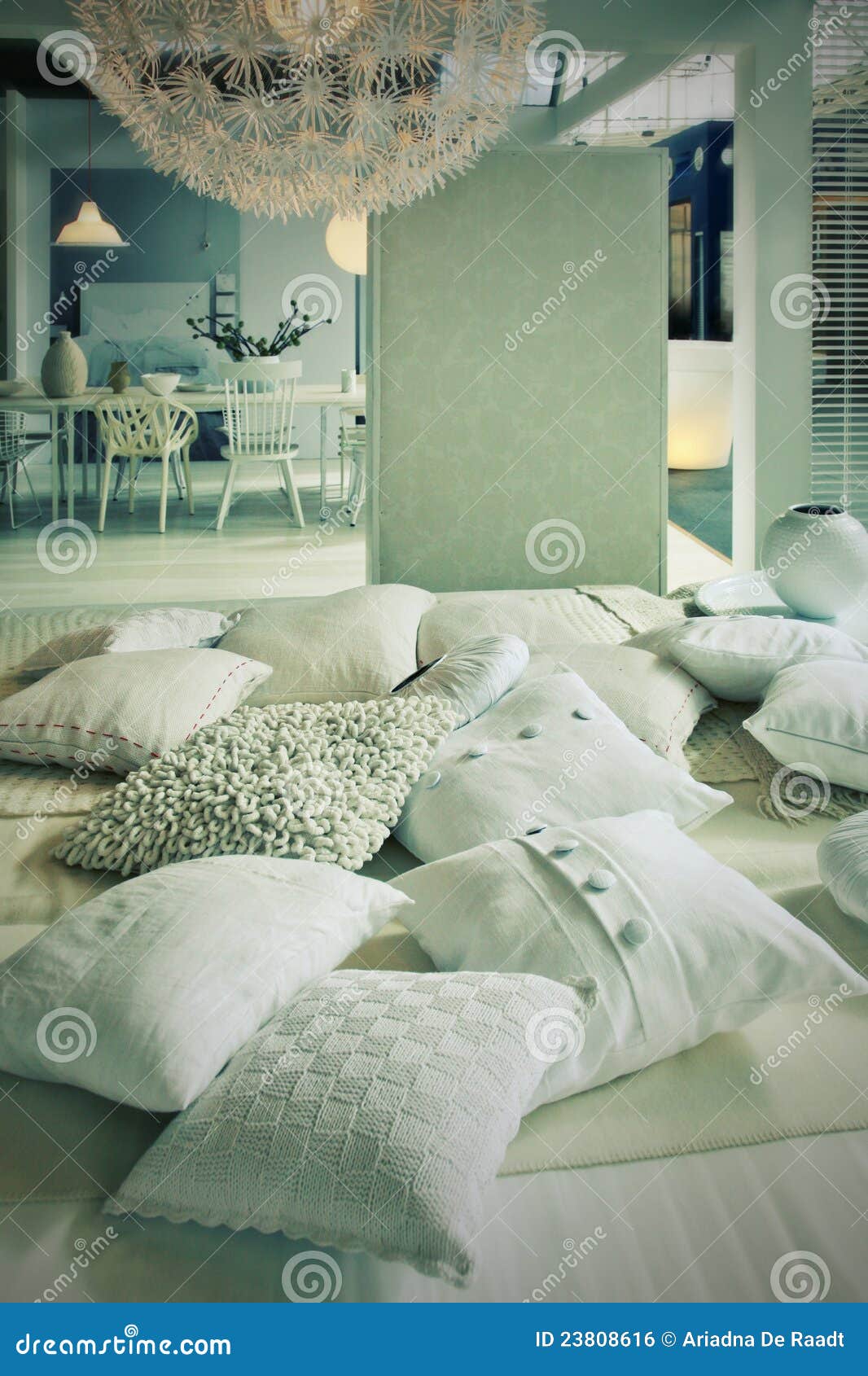 Pillows in living room stock photo. Image of sleep, room - 23808616