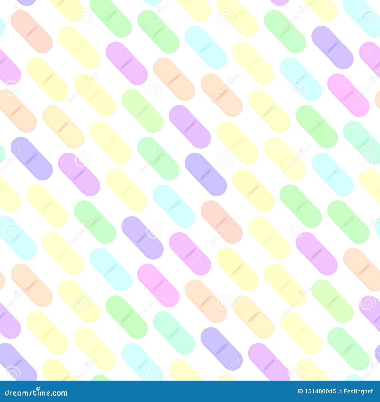 Pills Background. Seamless Colorful Pattern Stock Illustration ...